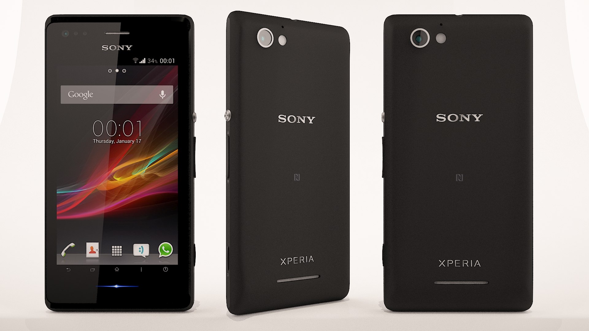 3d Realistic Sony Xperia M