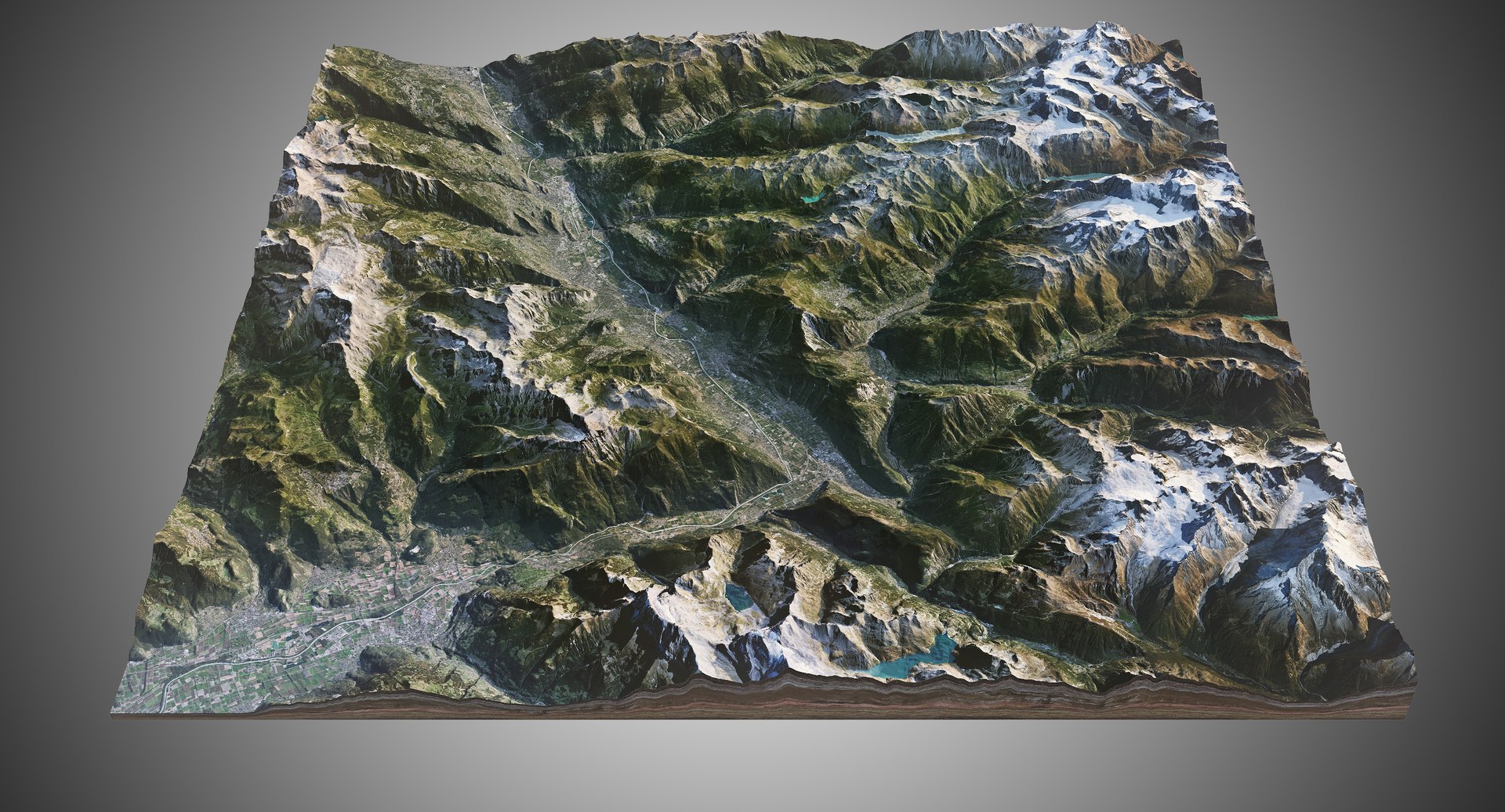 3d Alps Landscape Terrain