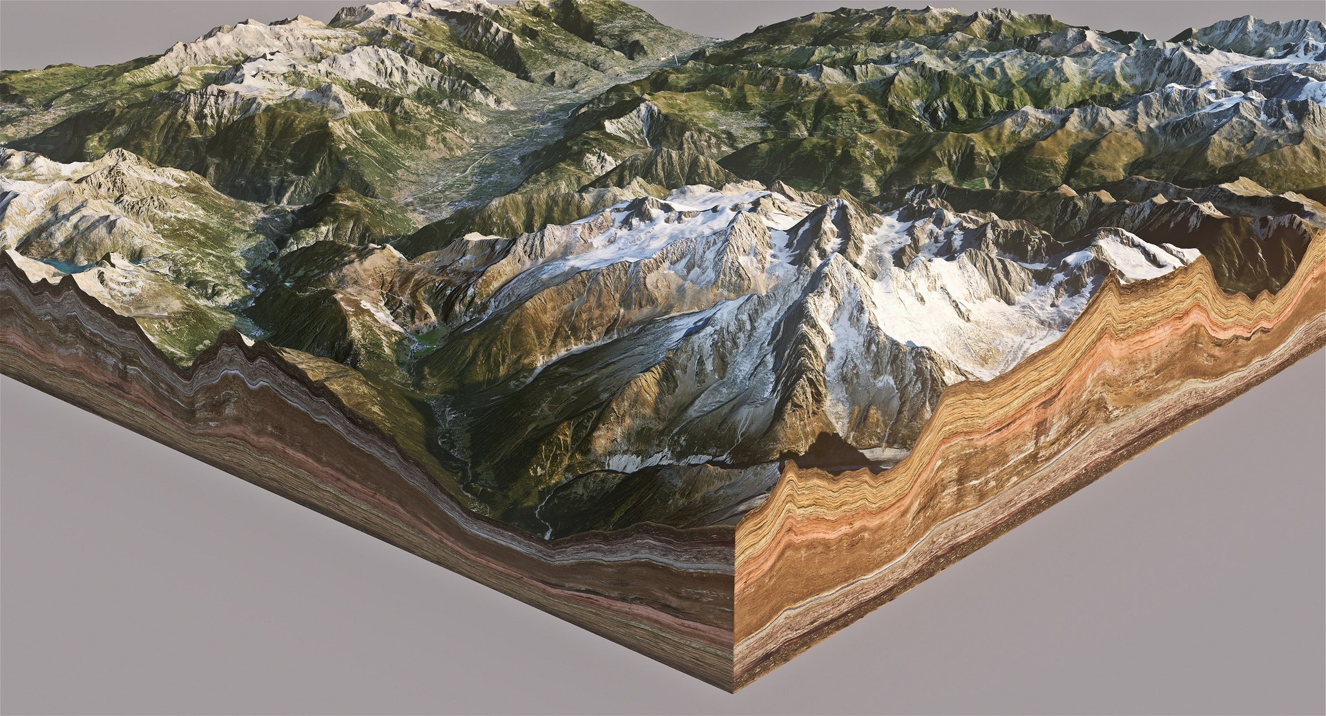 3d Alps Landscape Terrain