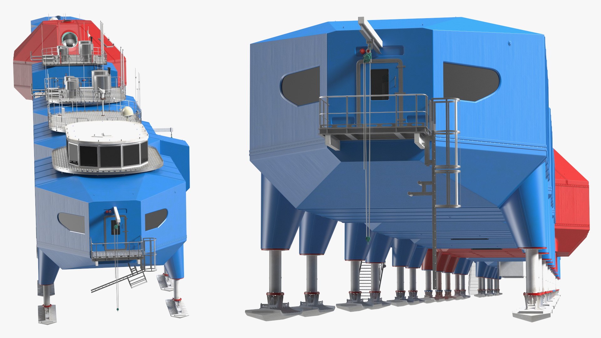 3D Arctic And Antarctic Mobile Research Station Model - TurboSquid 2121884