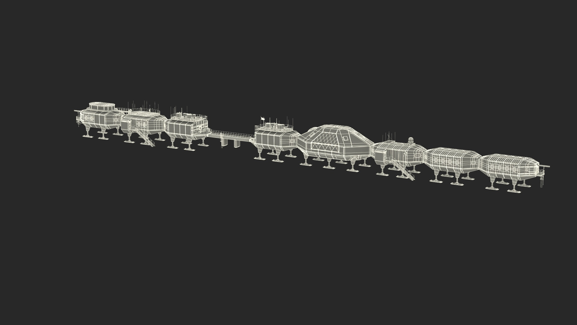 3D Arctic And Antarctic Mobile Research Station Model - TurboSquid 2121884