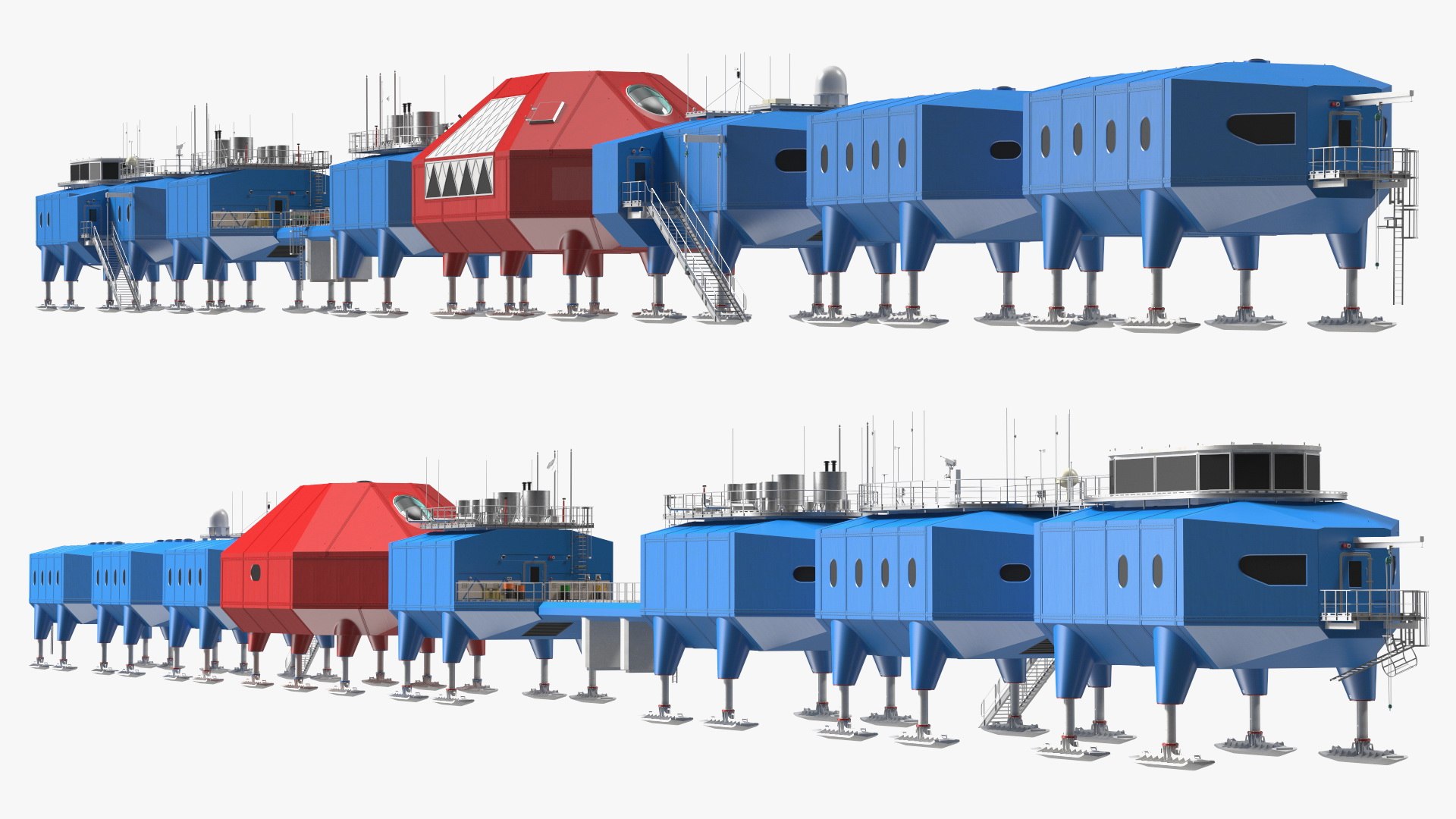 3D Arctic And Antarctic Mobile Research Station Model - TurboSquid 2121884