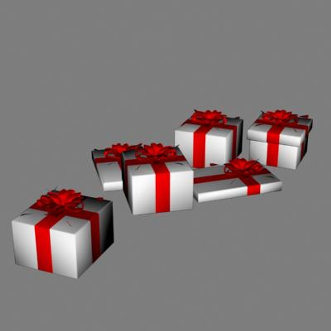 3d presents gift box