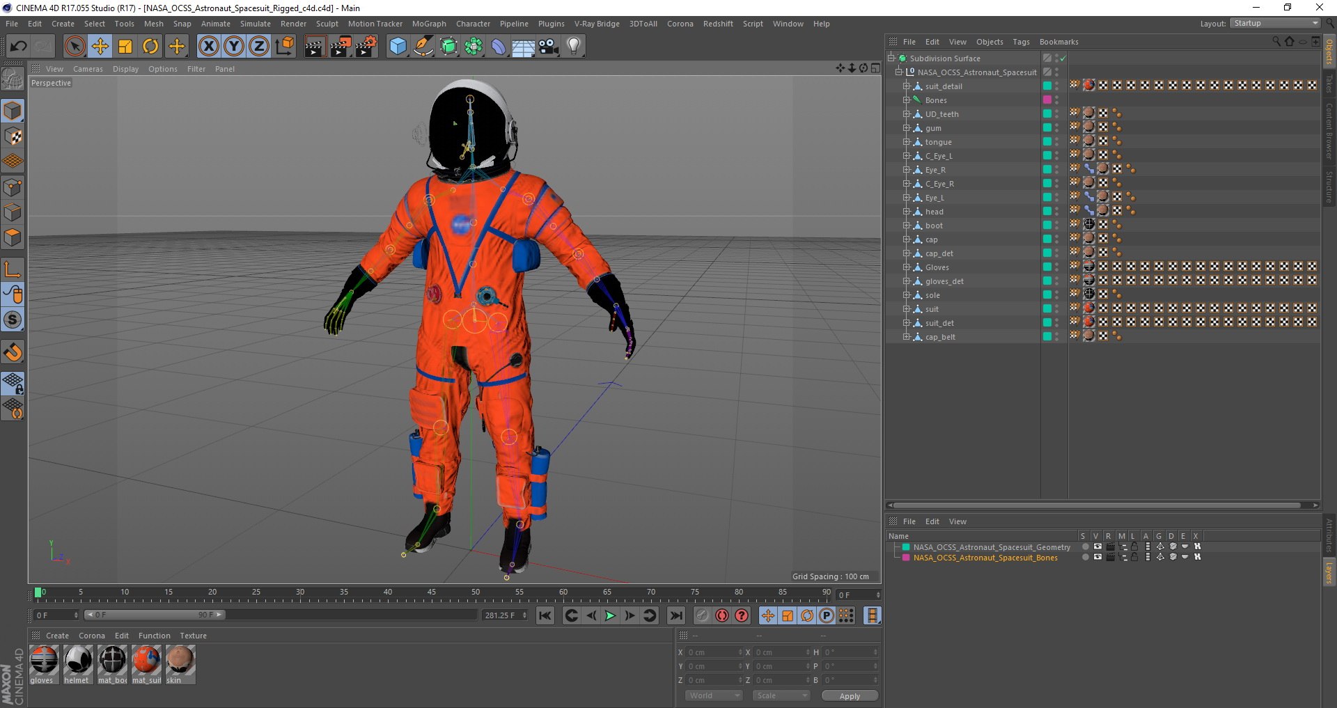 3D nasa ocss astronaut spacesuit - TurboSquid 1580120