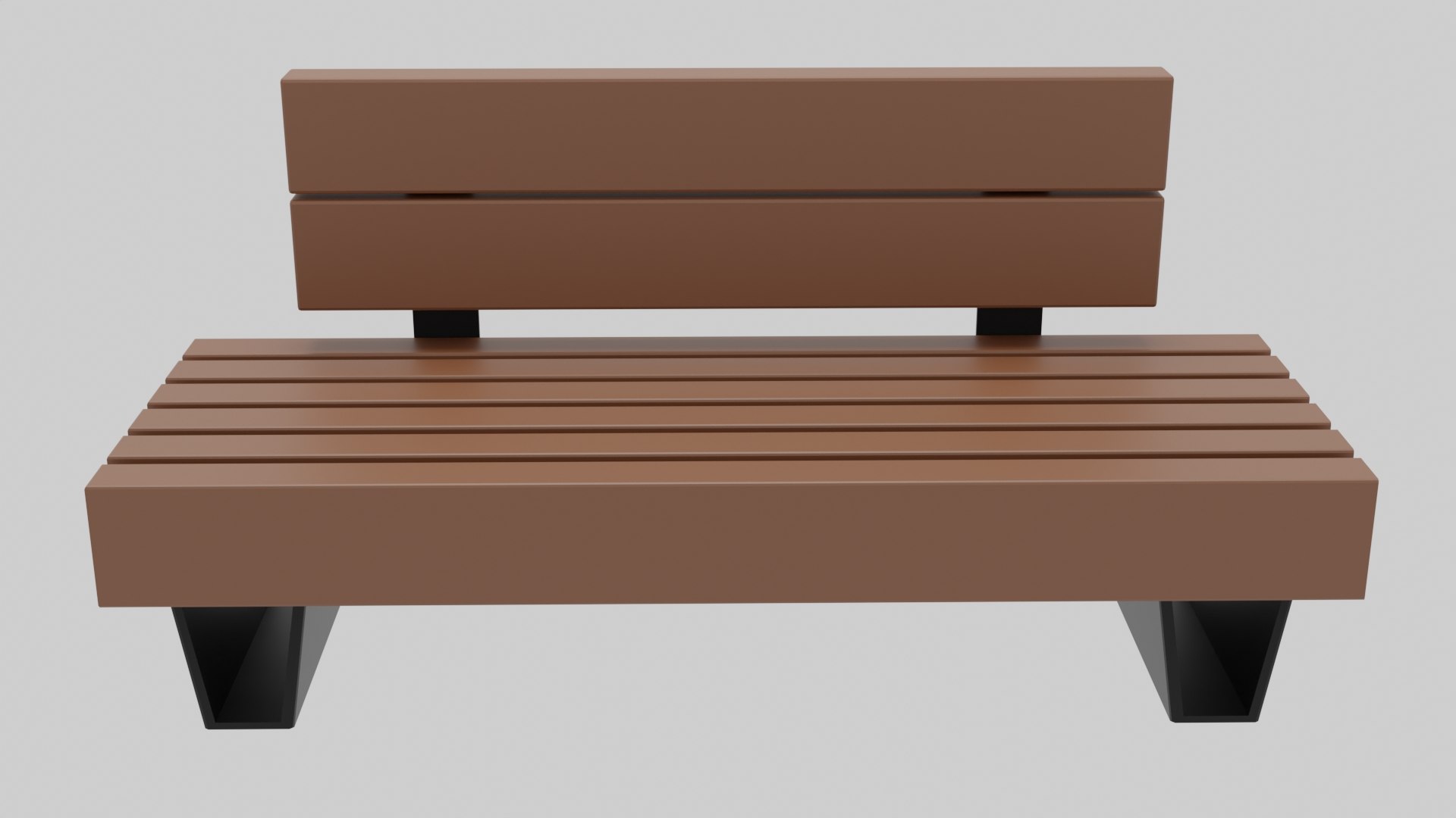 Free 3D Low Poly Wooden Bench Model - TurboSquid 2053710