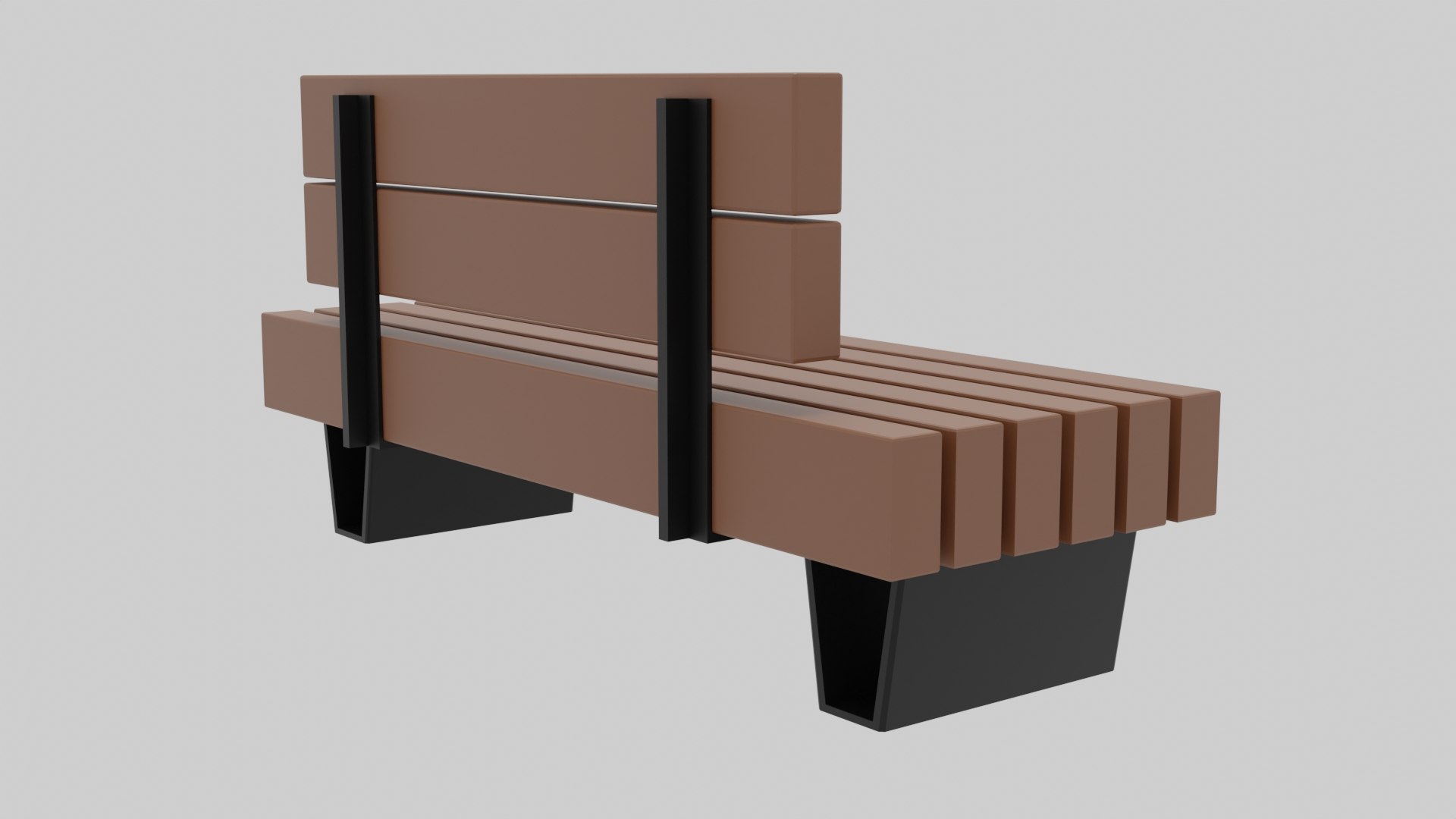 Free 3D Low Poly Wooden Bench Model - TurboSquid 2053710