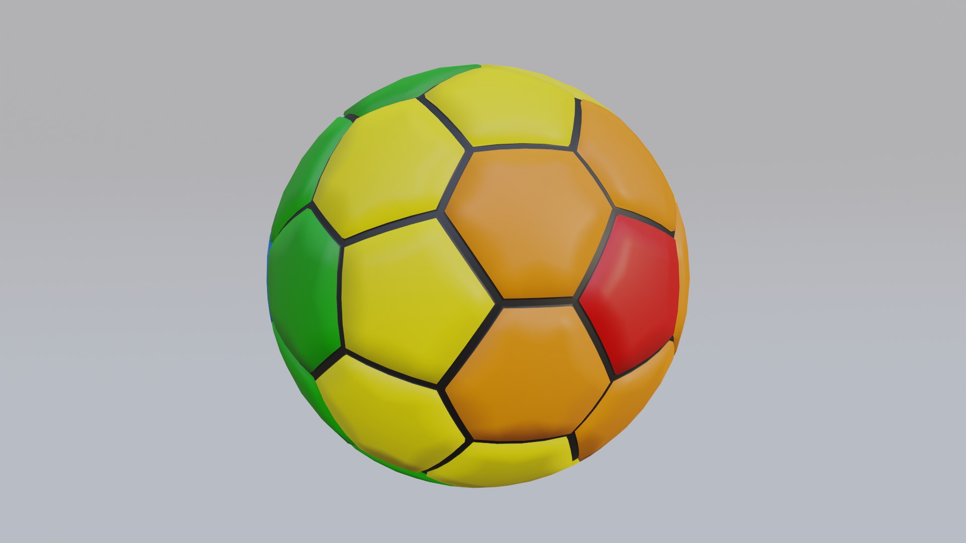Rainbow Soccer Ball 3D Model - TurboSquid 2123266