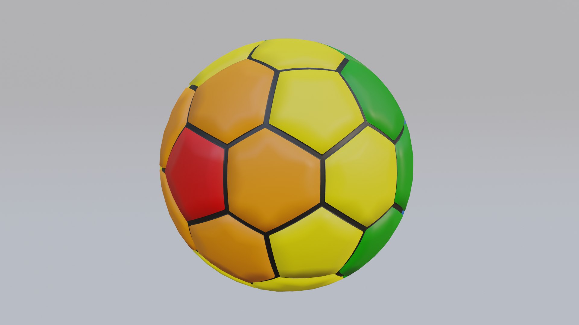 Rainbow Soccer Ball 3D Model - TurboSquid 2123266