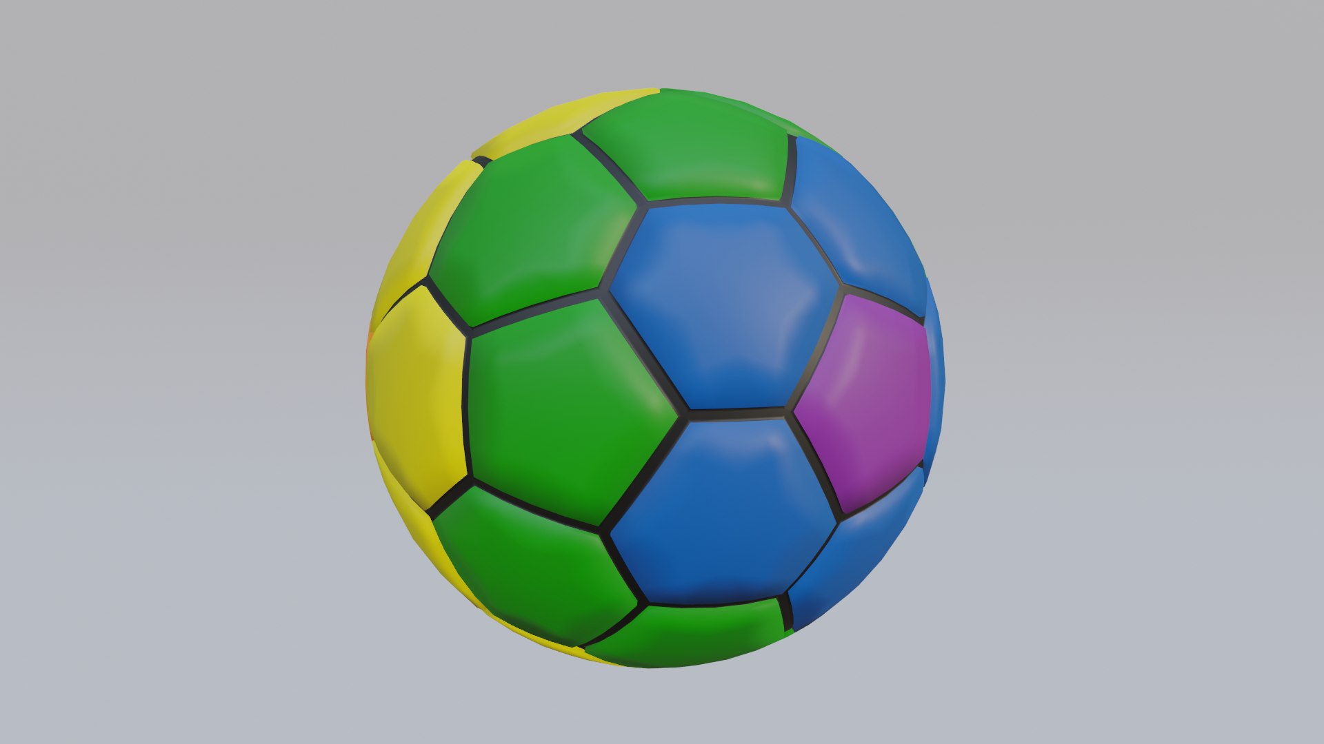Rainbow Soccer Ball 3D Model - TurboSquid 2123266