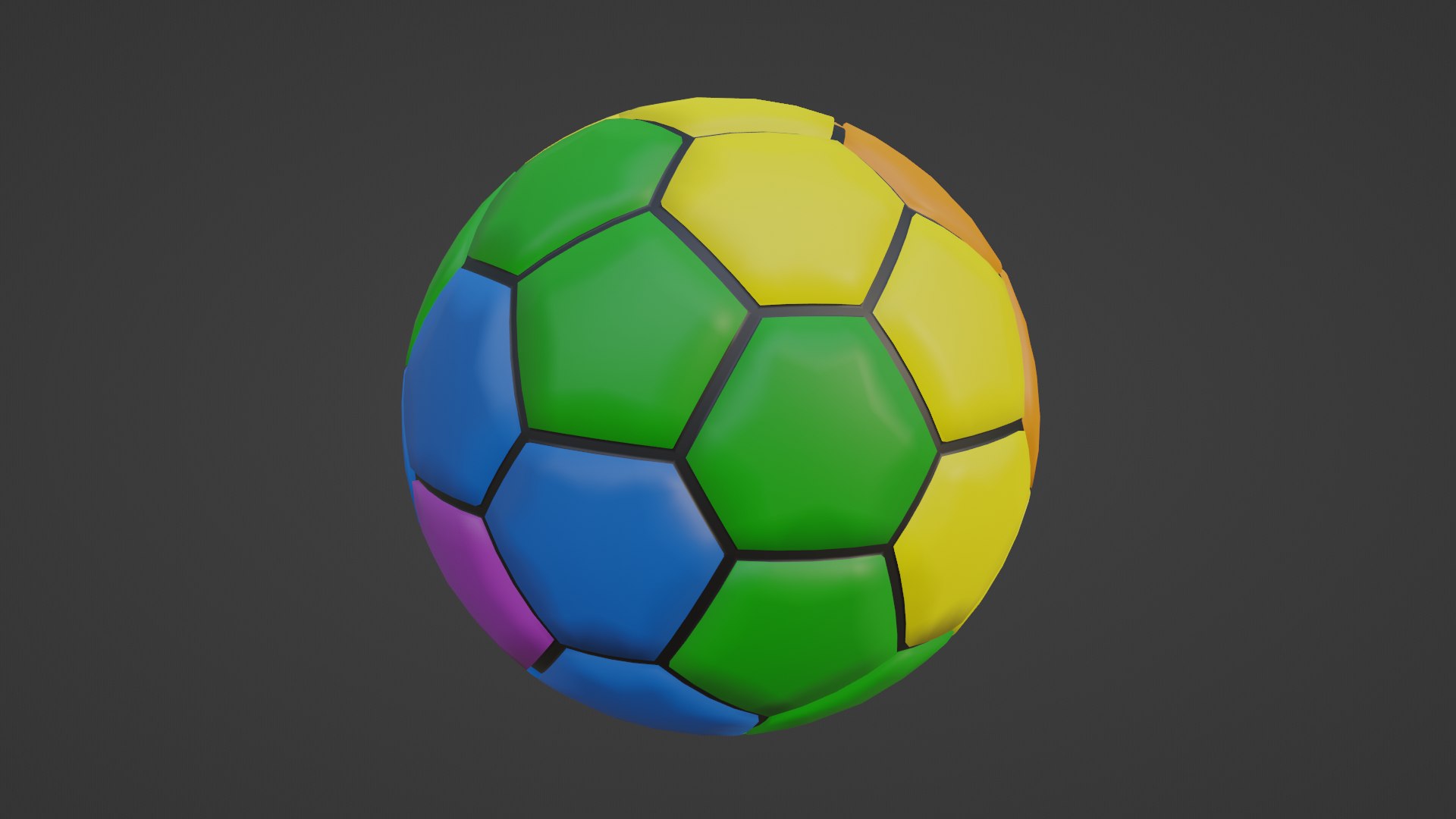 Rainbow Soccer Ball 3D Model - TurboSquid 2123266