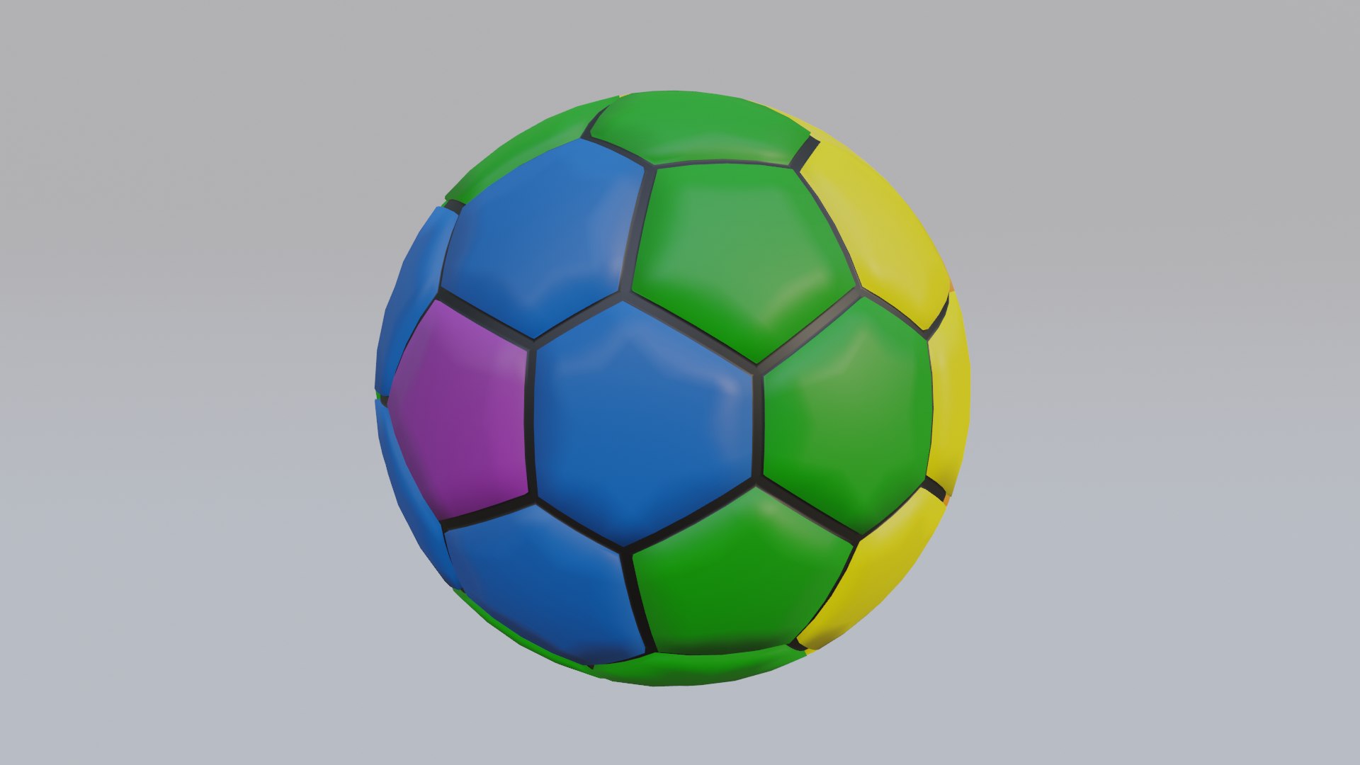 Rainbow Soccer Ball 3D Model - TurboSquid 2123266