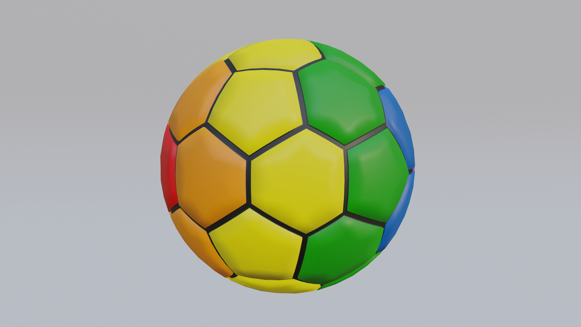 Rainbow Soccer Ball 3D Model - TurboSquid 2123266