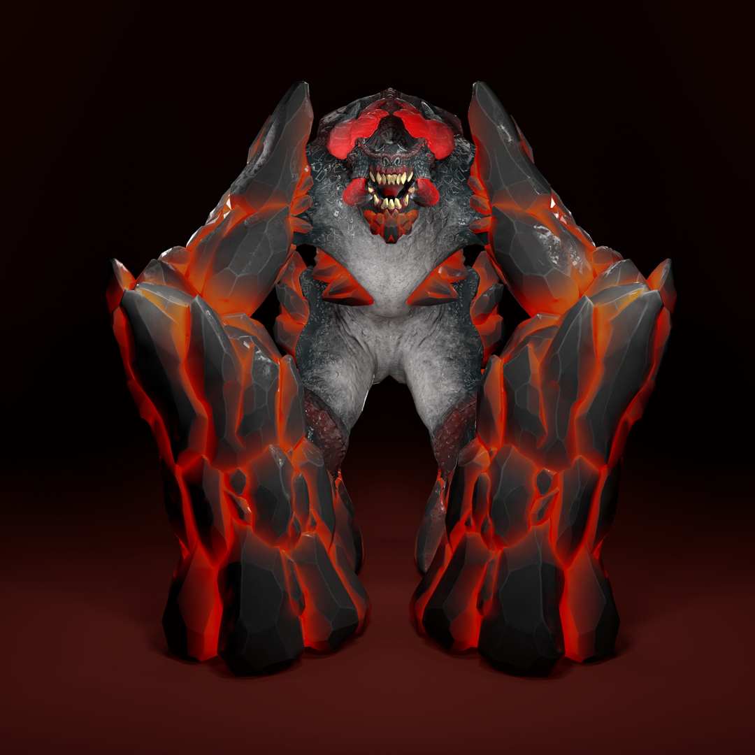 3D Elemental Creature Rigged Character Model - TurboSquid 1576115