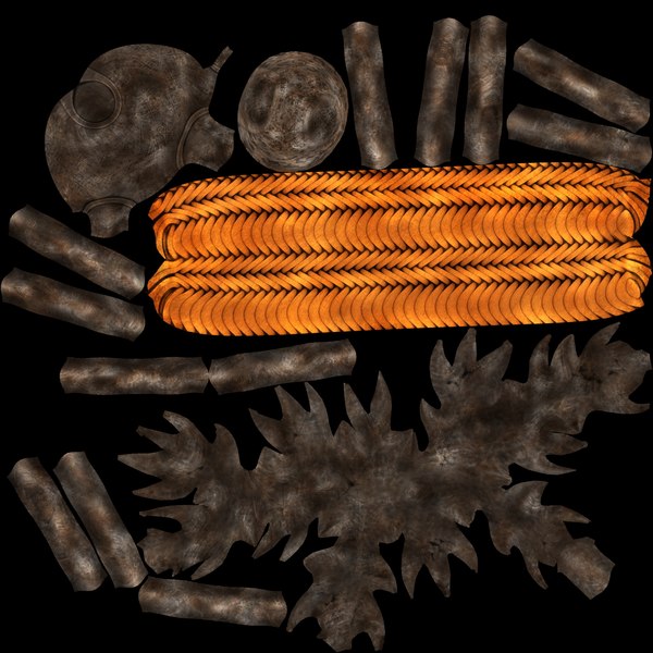 weapon medieval mace 3d c4d