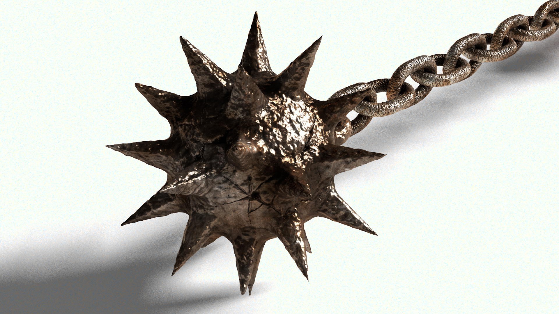 Weapon Medieval Mace 3d C4d