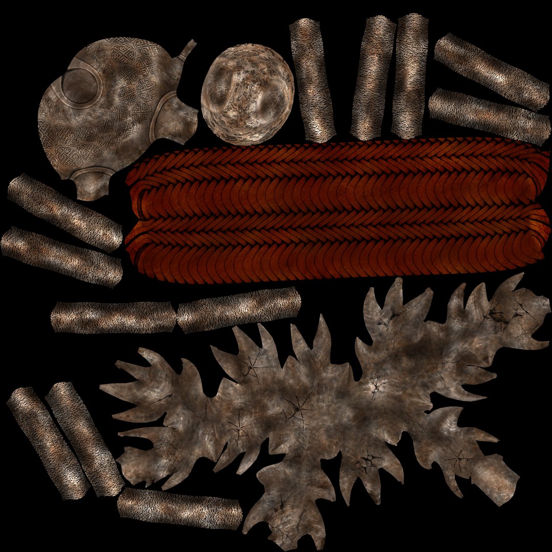 Weapon Medieval Mace 3d C4d