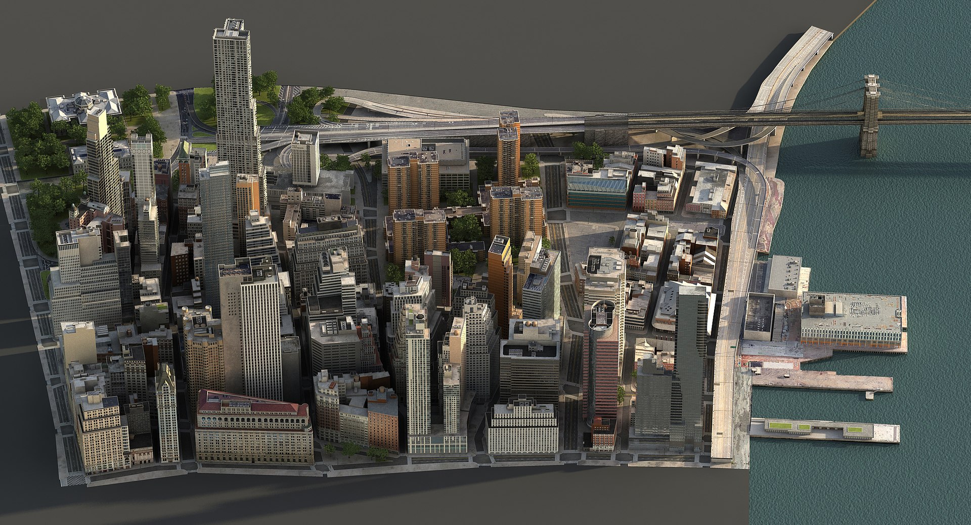 Manhattan Lower 3D Model - TurboSquid 1384672