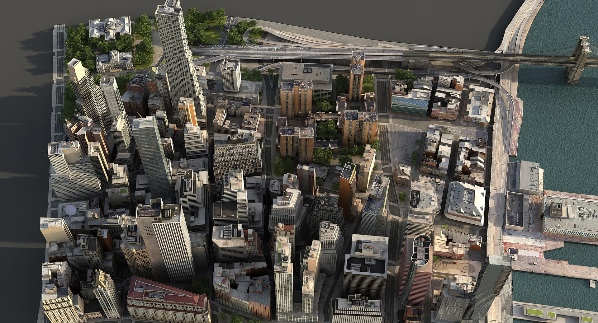 Manhattan Lower 3D Model - TurboSquid 1384672