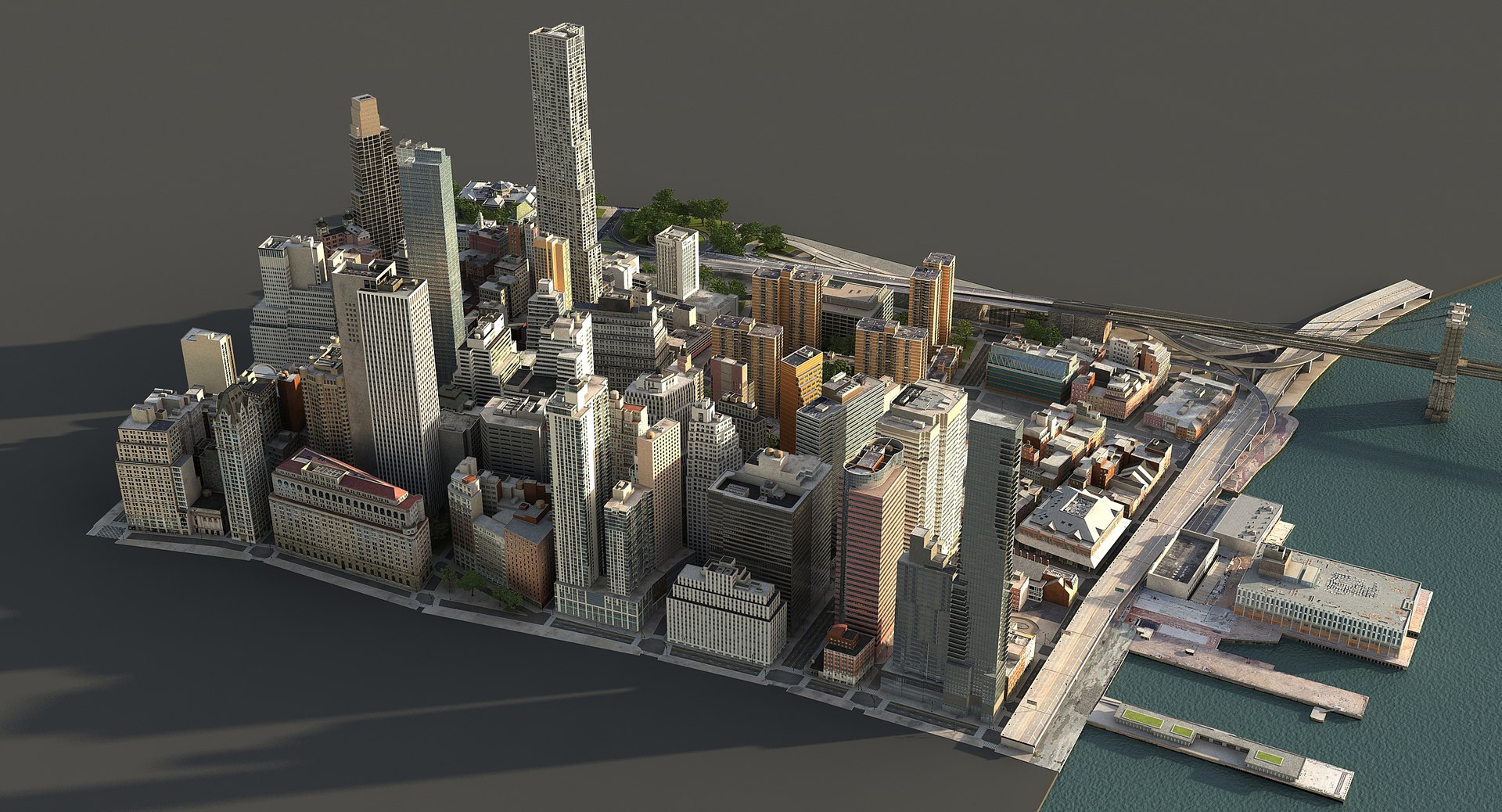 Manhattan Lower 3D Model - TurboSquid 1384672