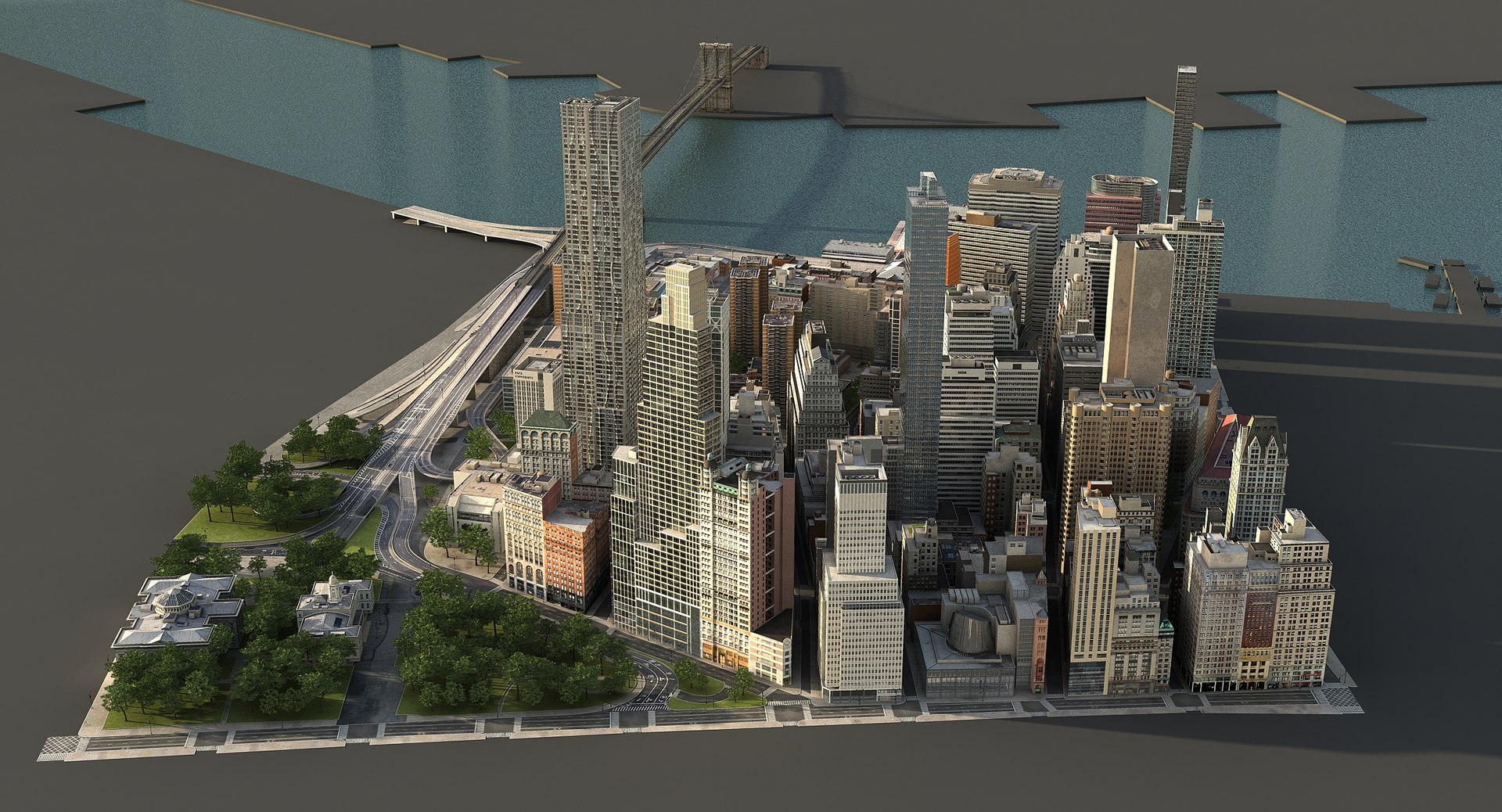 Manhattan Lower 3D Model - TurboSquid 1384672