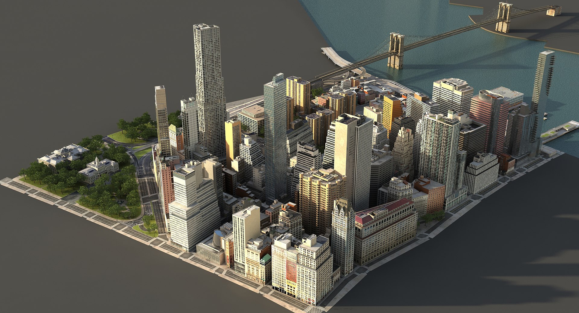 Manhattan Lower 3D Model - TurboSquid 1384672