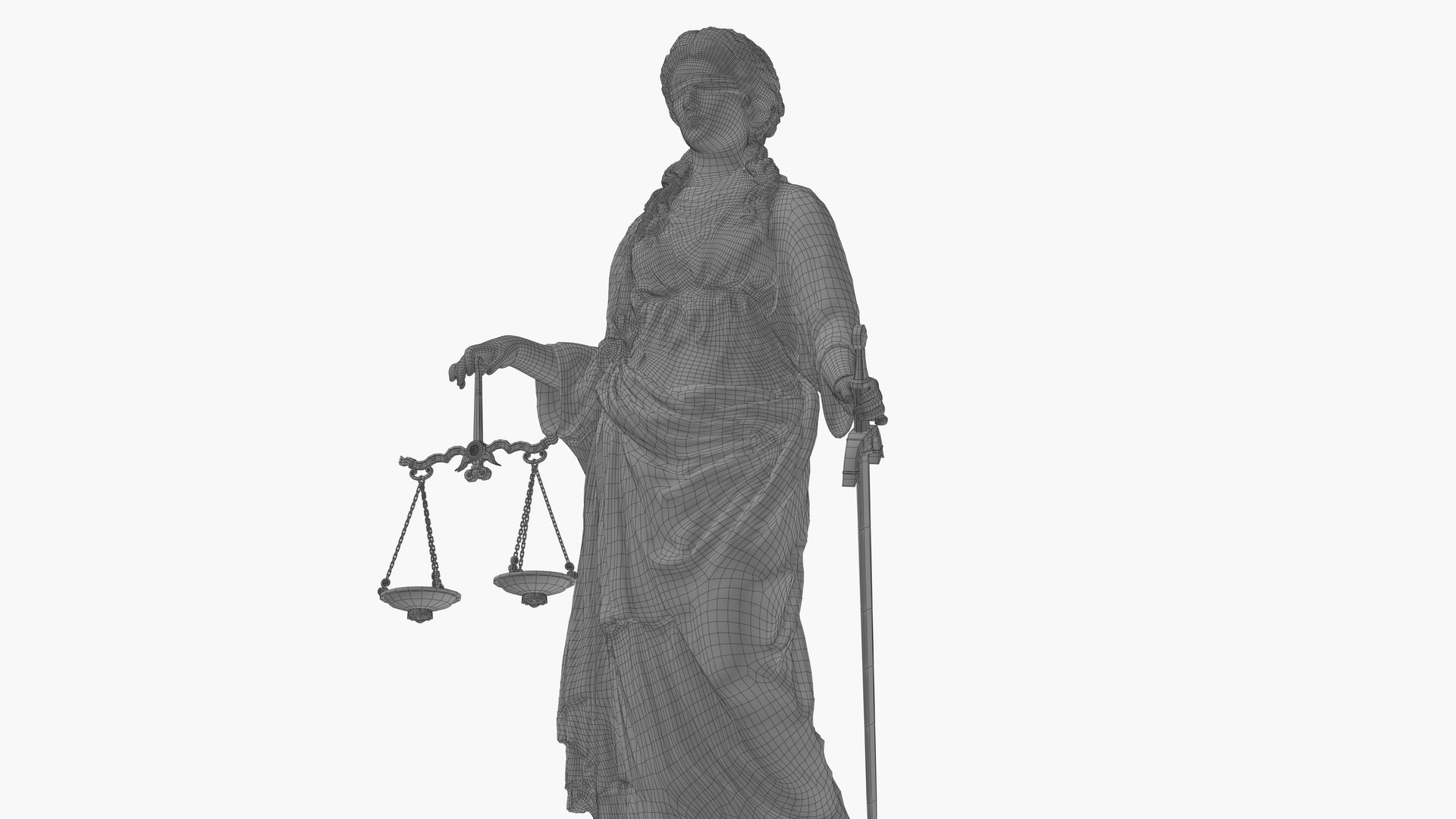 3D Lady Justice - TurboSquid 1915476