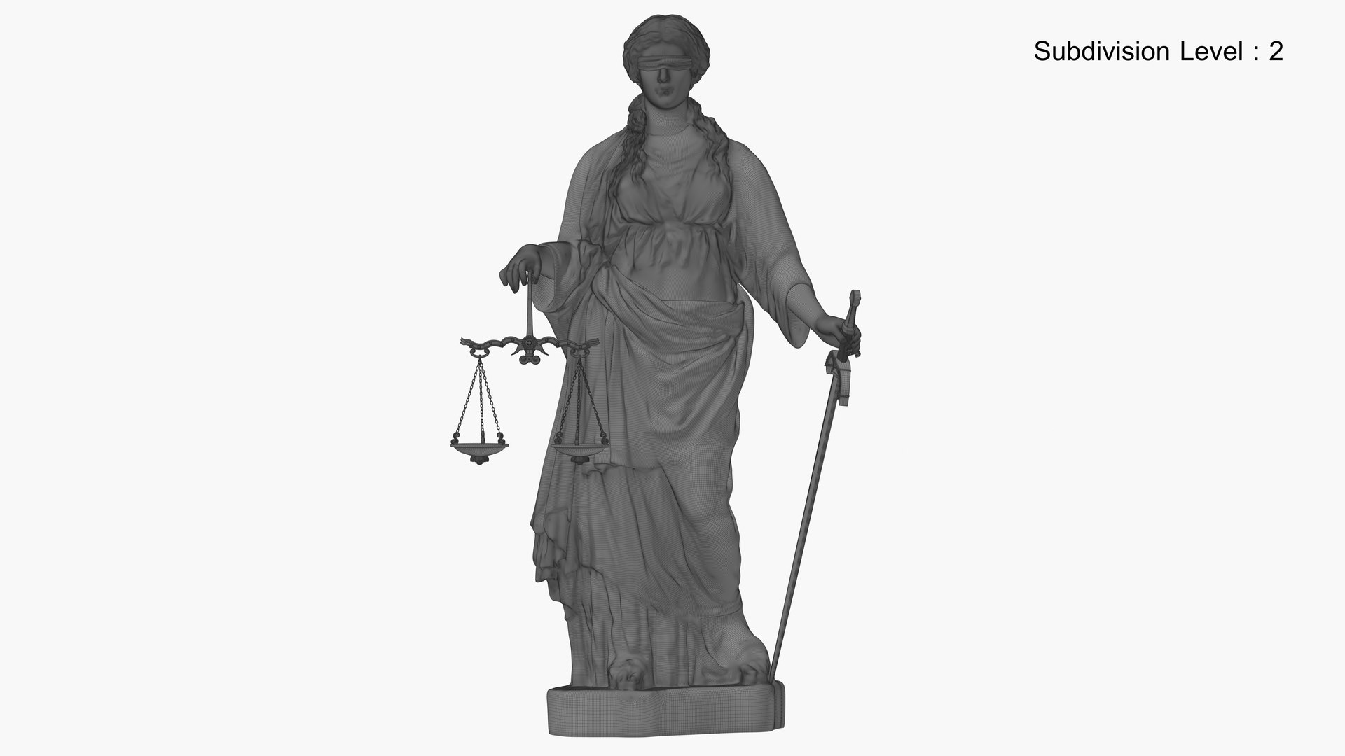 3D Lady Justice - TurboSquid 1915476
