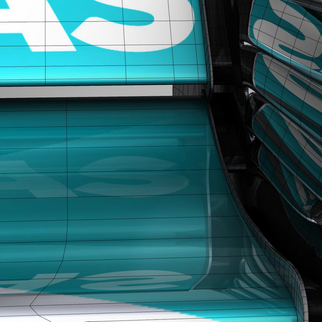 3ds Rear Wing W06