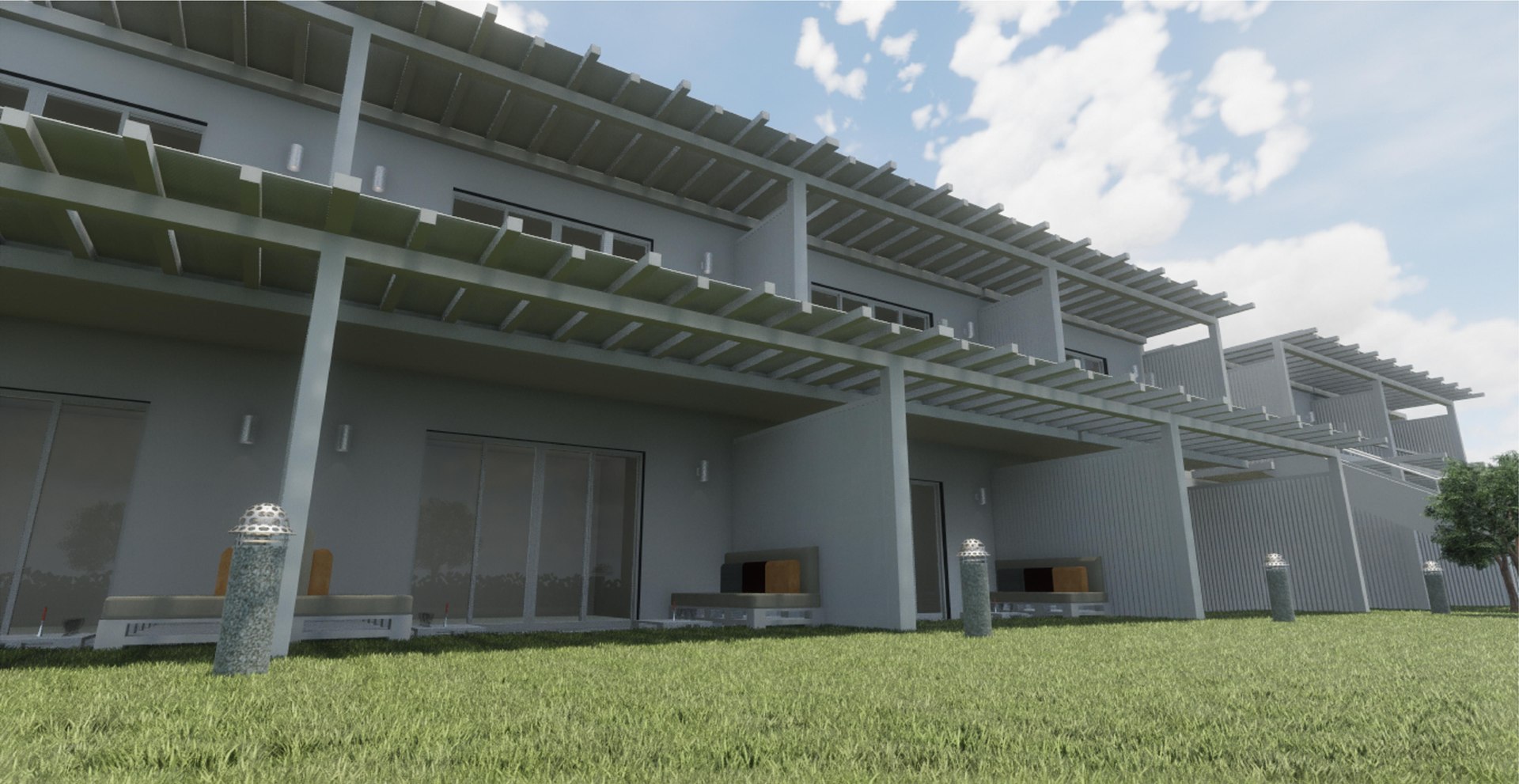 3D Model Revit Building Greece - TurboSquid 1257538