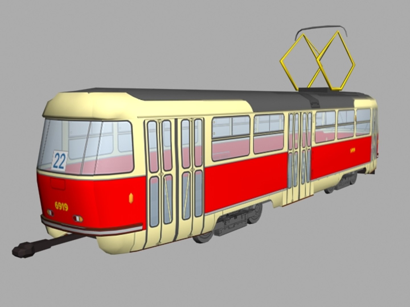 Tatra T3 3d Model