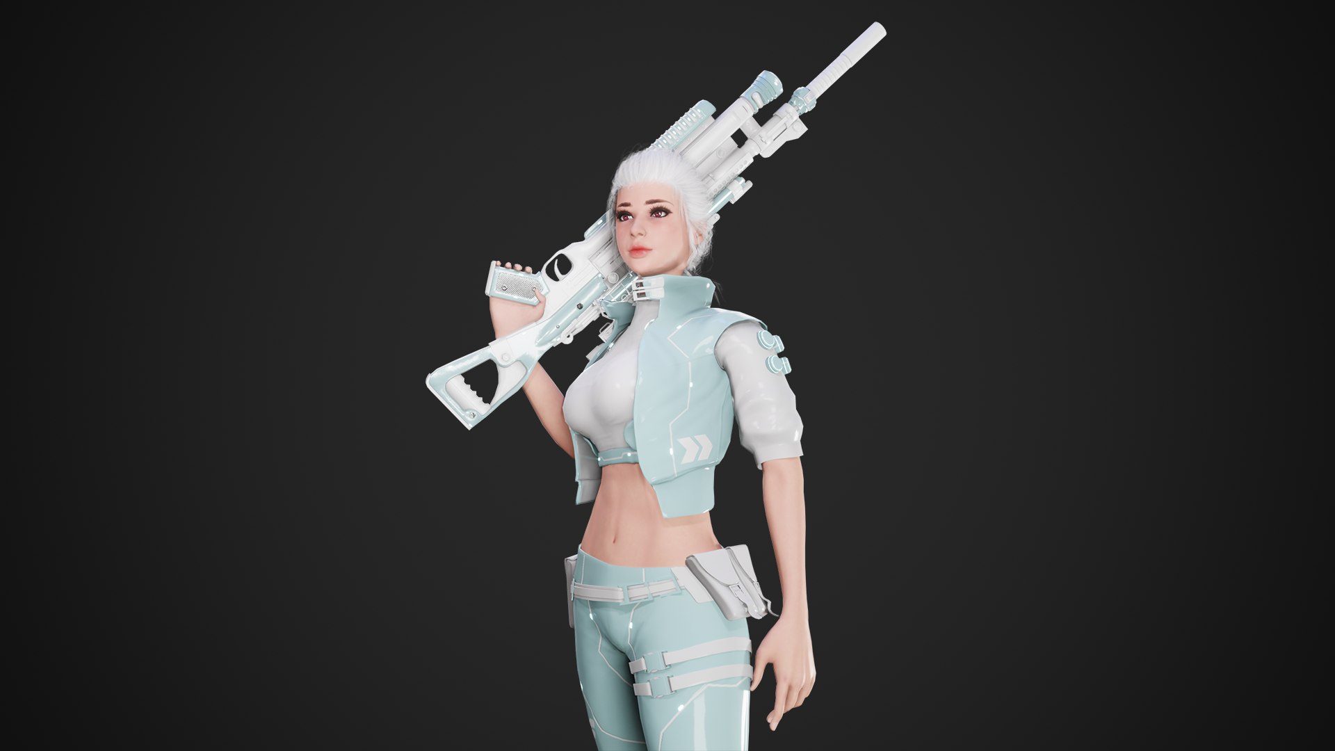 Cyberpunk NYX Robot 3D Model - TurboSquid 2156347