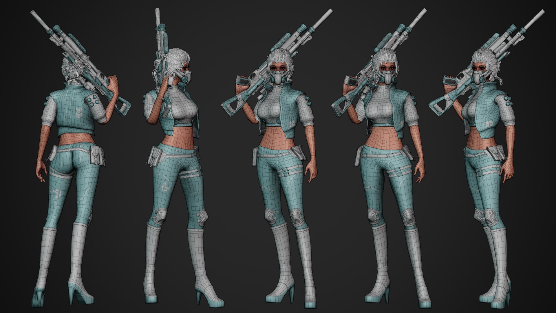 Cyberpunk NYX Robot 3D Model - TurboSquid 2156347