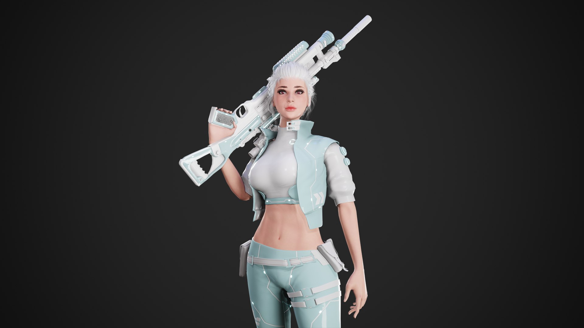 Cyberpunk NYX Robot 3D Model - TurboSquid 2156347