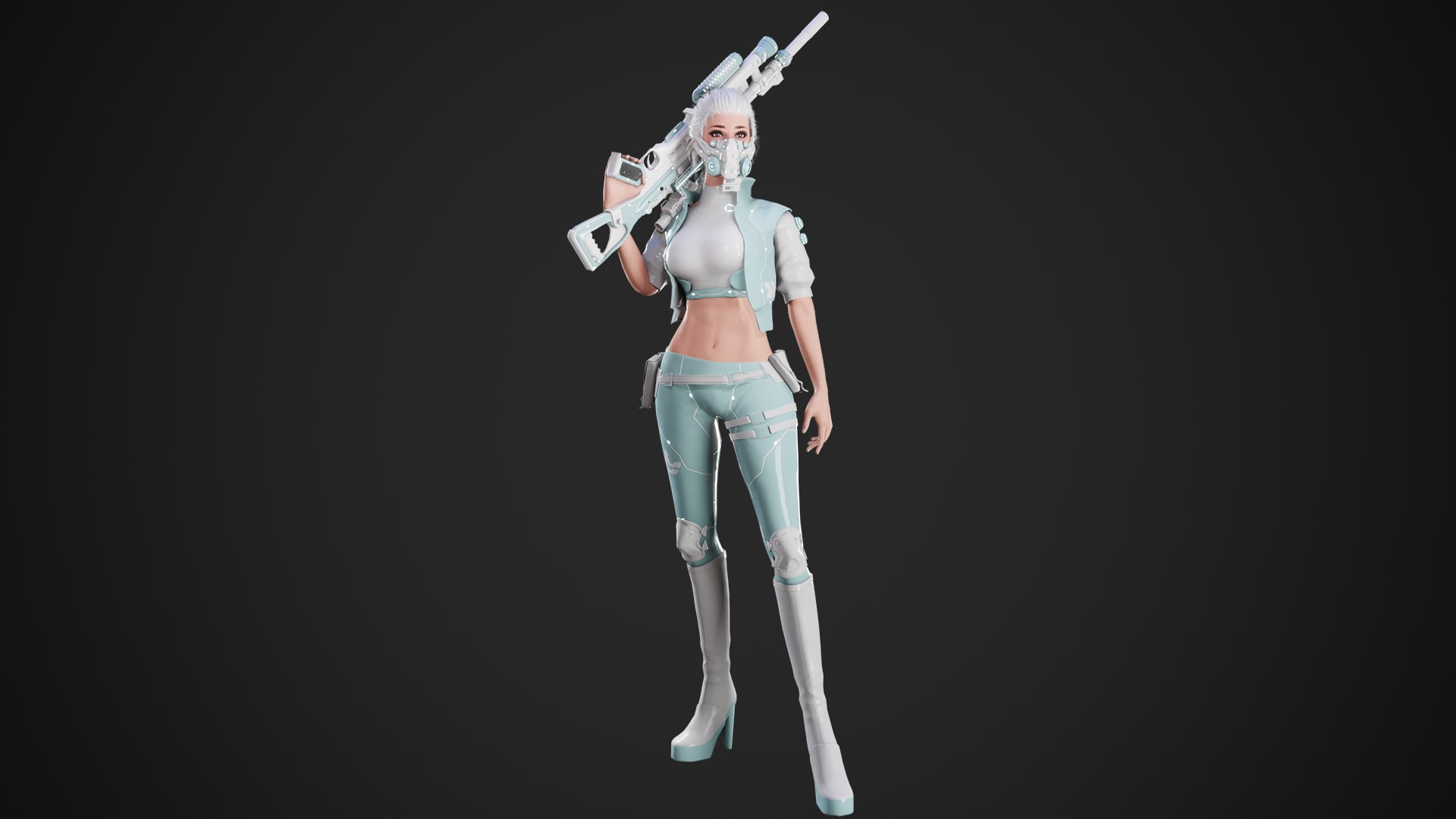 Cyberpunk NYX Robot 3D Model - TurboSquid 2156347