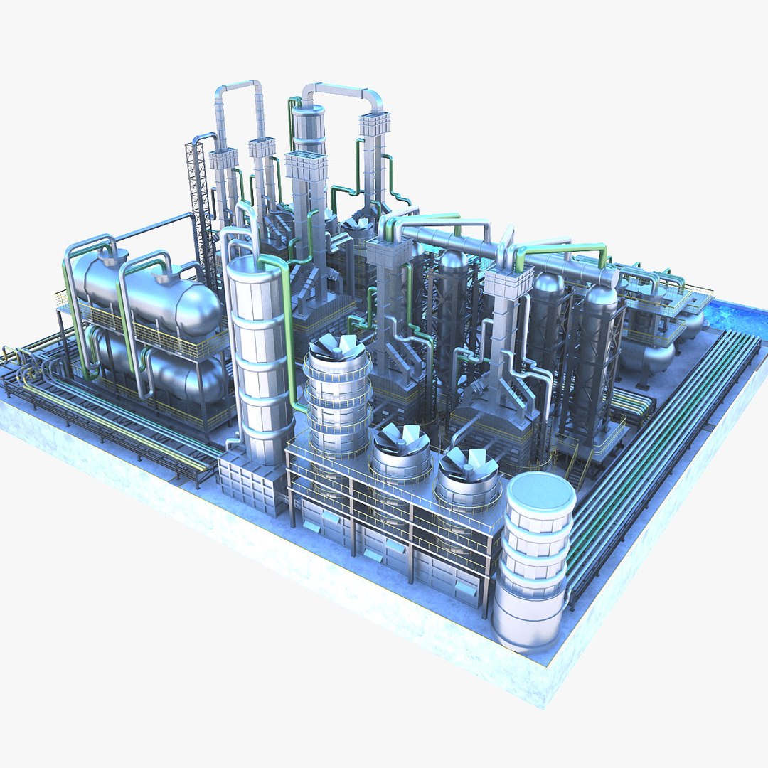 Refinery Area01 3D Model - TurboSquid 1818151