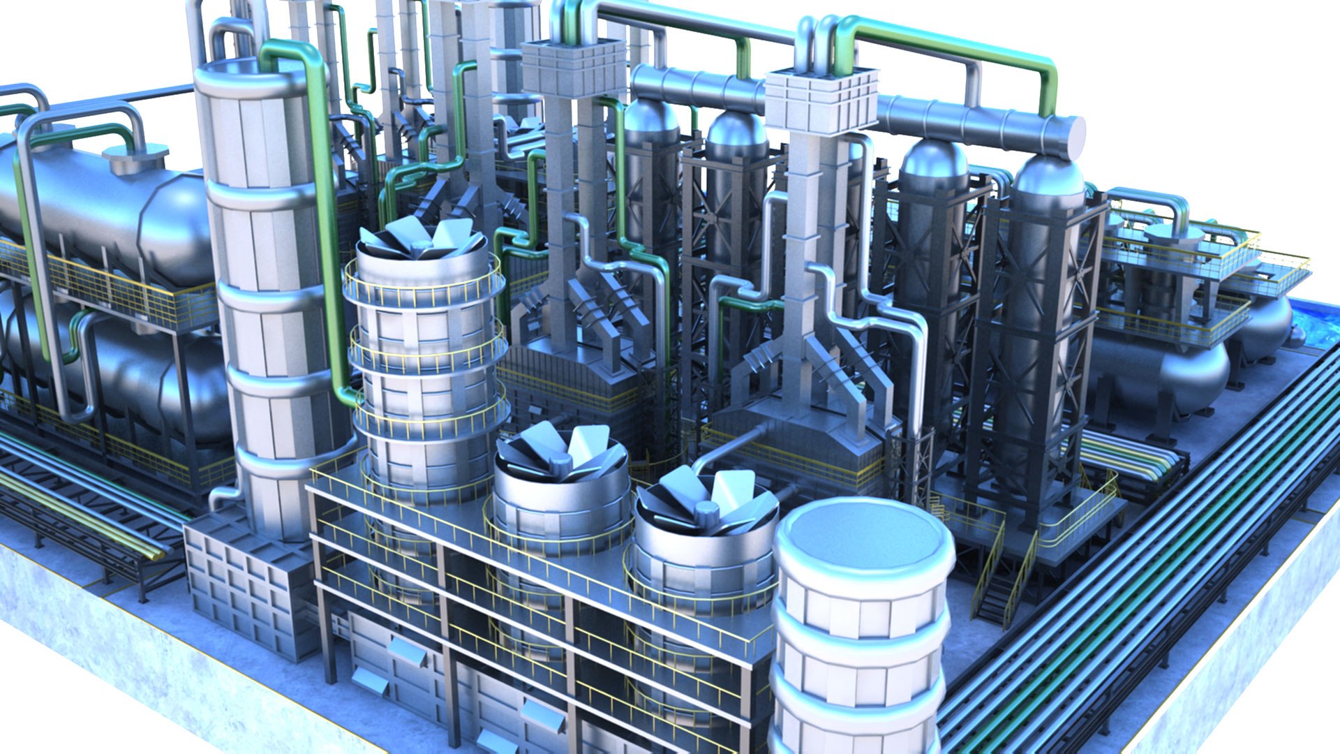 Refinery Area01 3D Model - TurboSquid 1818151
