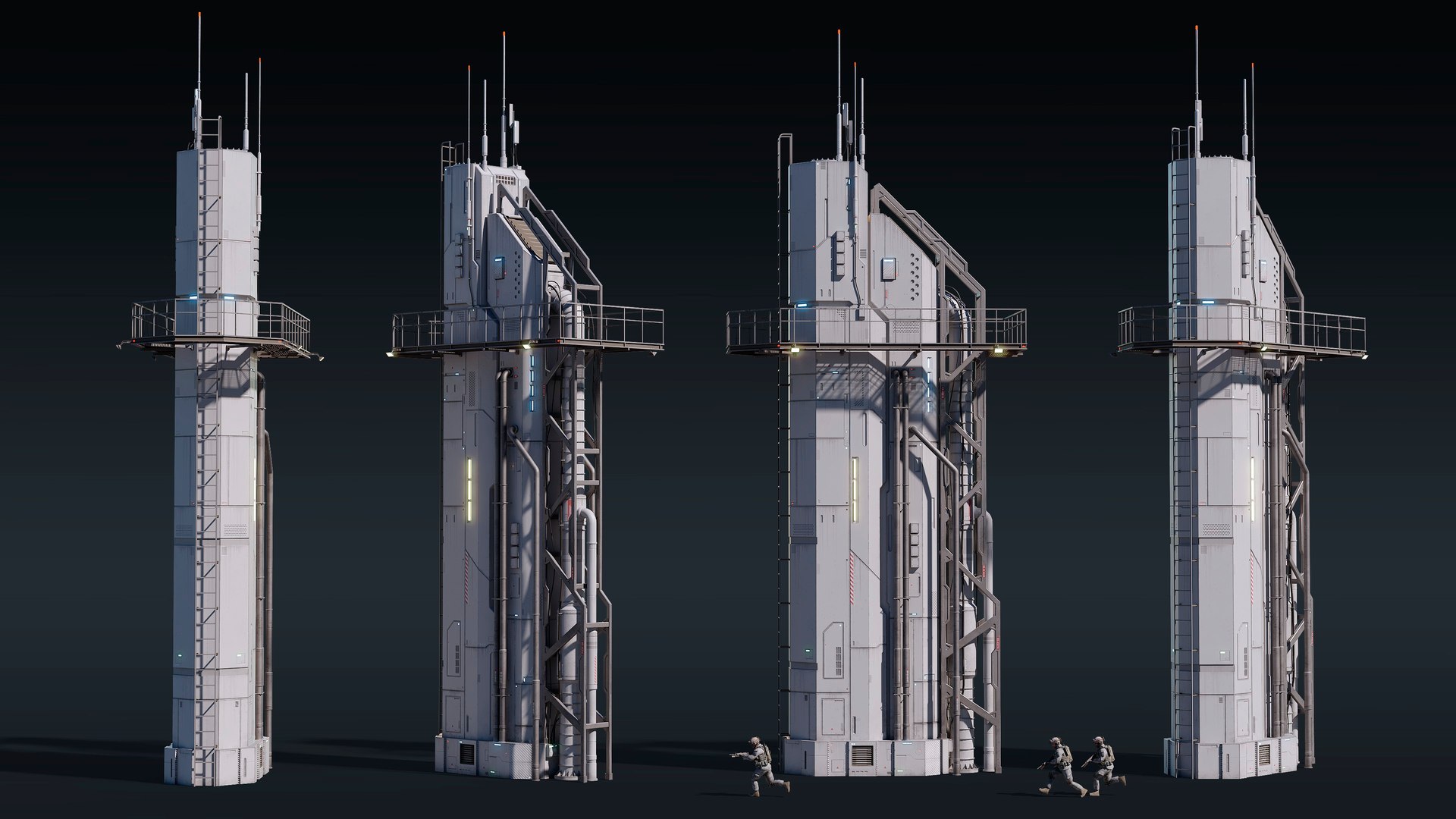 Sci-Fi Building 004 Industry 3D Model - TurboSquid 2157058