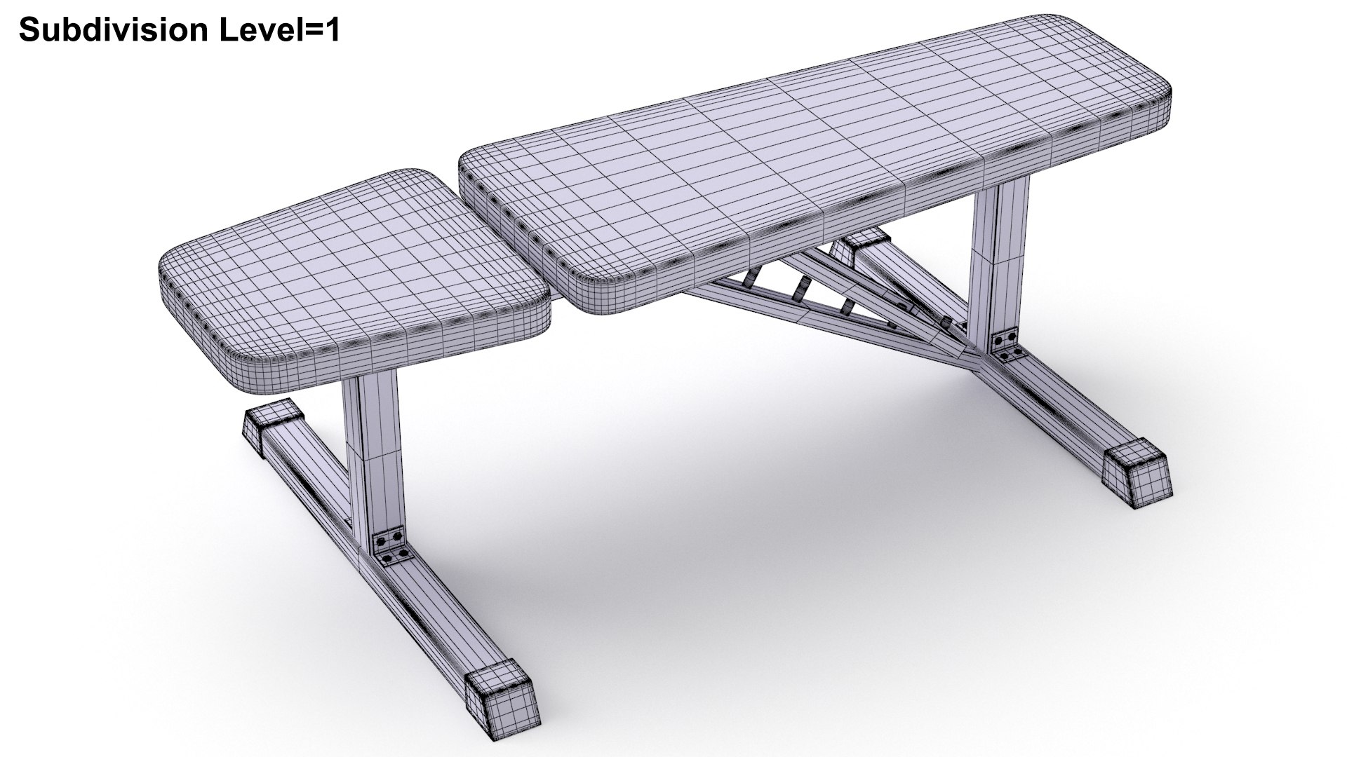 3D Gym Bench Press Model - TurboSquid 2092161