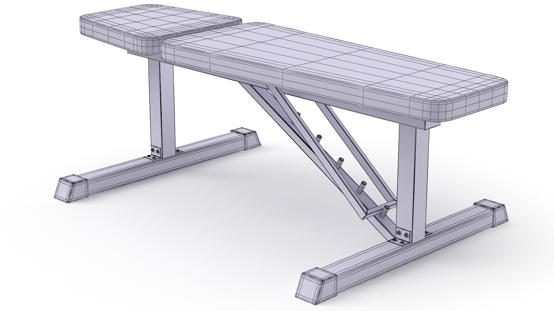 3D Gym Bench Press Model - TurboSquid 2092161