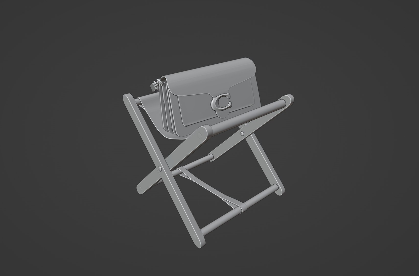 Wooden Handbag Stand With Coach Bag 3D - TurboSquid 2284824