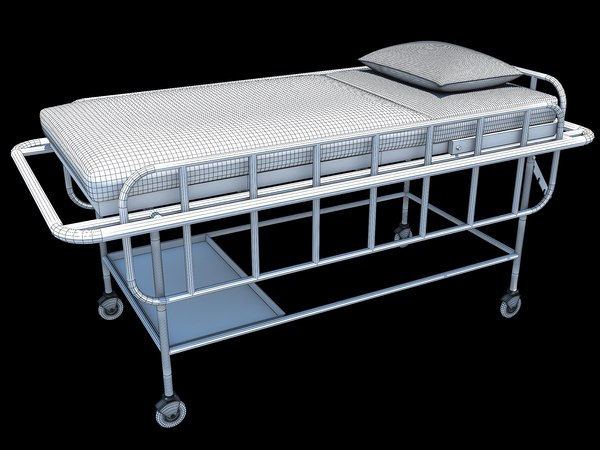 patient bed 3d model
