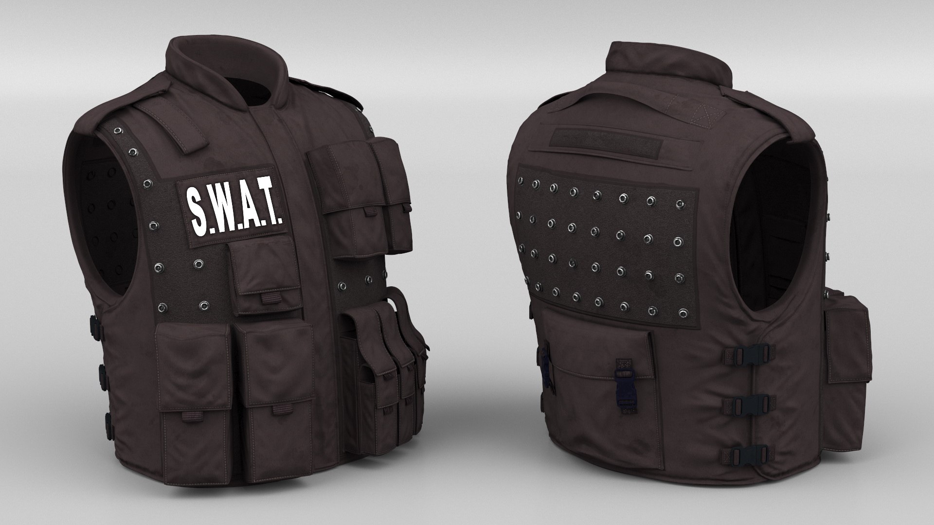 3D SWAT Tactical Vest Model - TurboSquid 2131590