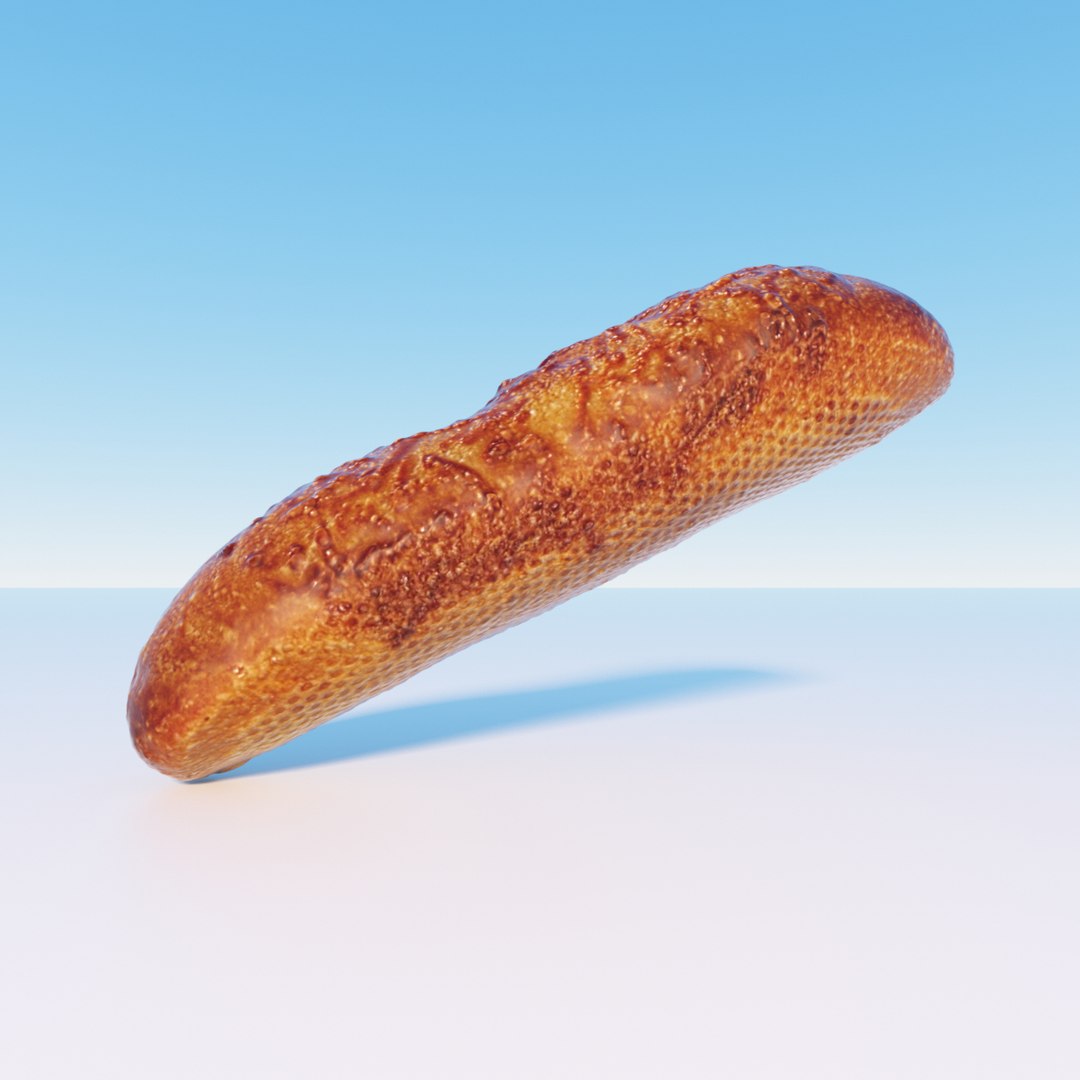 3D Model Photorealistic 3D Scan Of Cheese Bun - TurboSquid 2227754