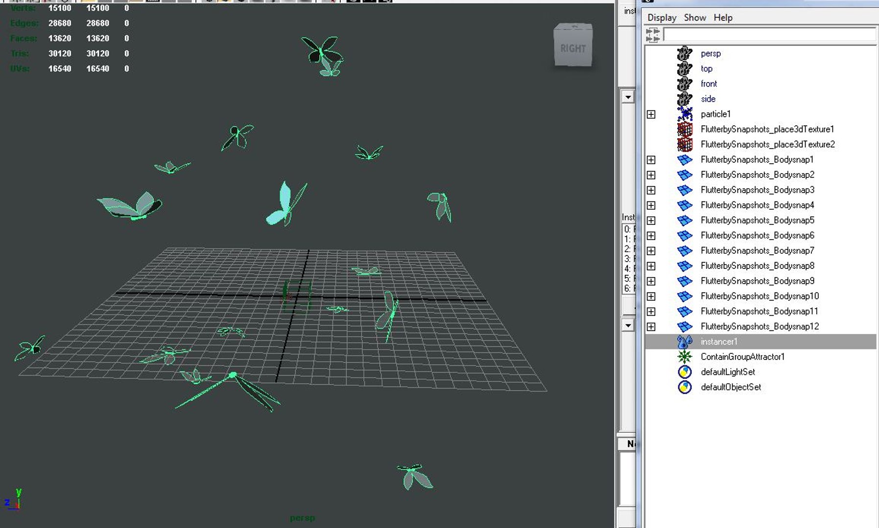 Ma Particle Butterflies Glows Animation