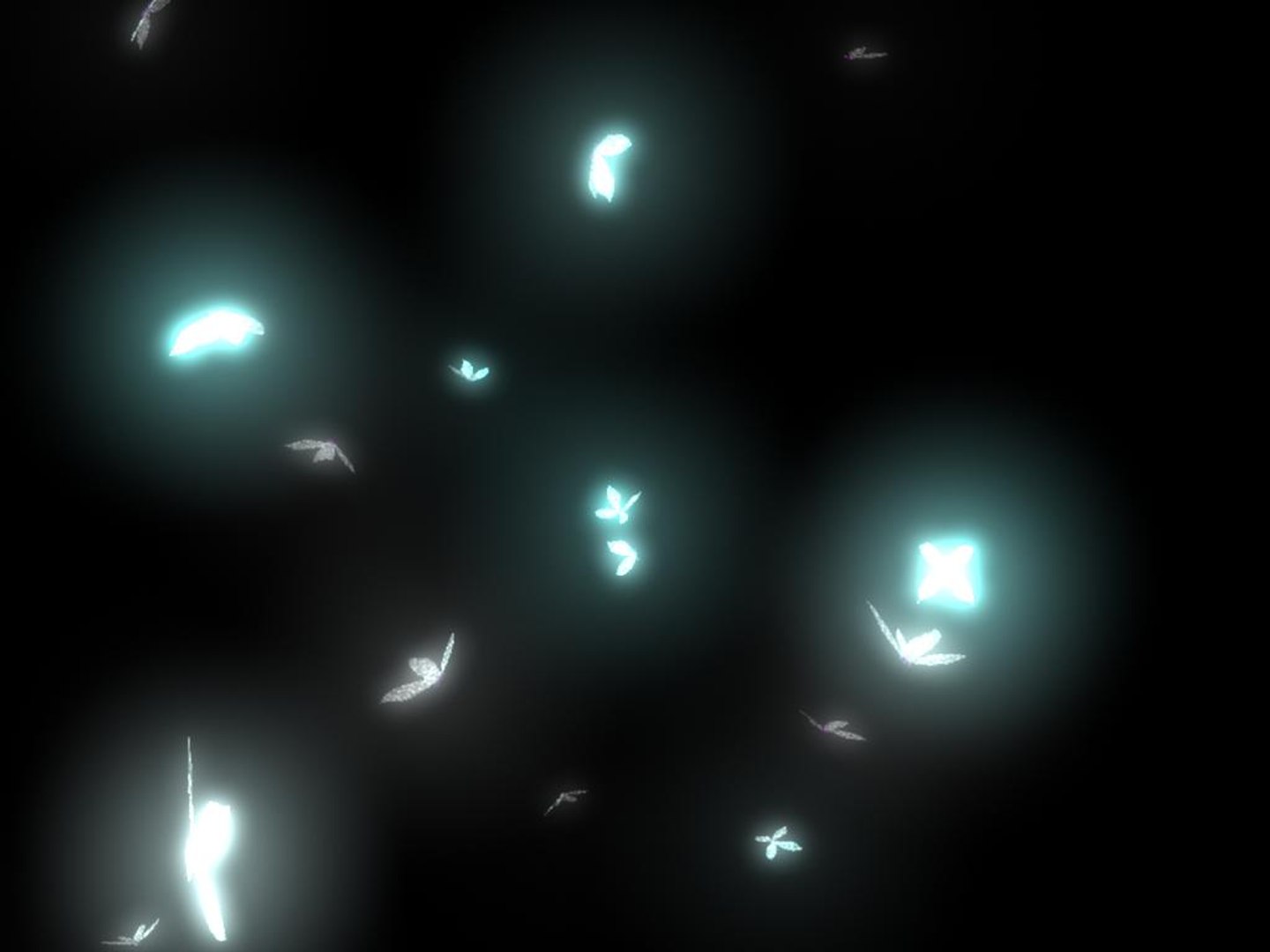 Ma Particle Butterflies Glows Animation