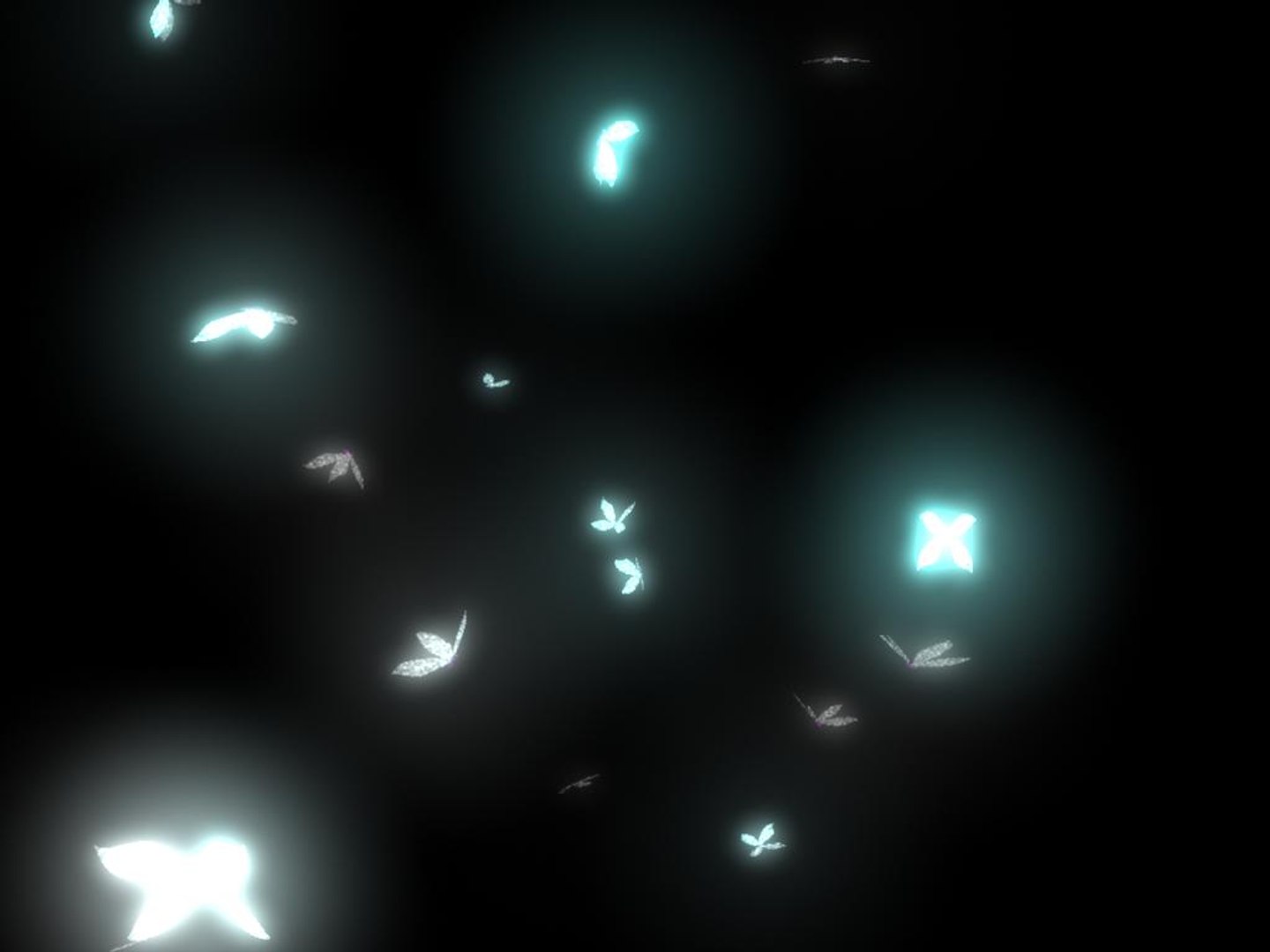 Ma Particle Butterflies Glows Animation