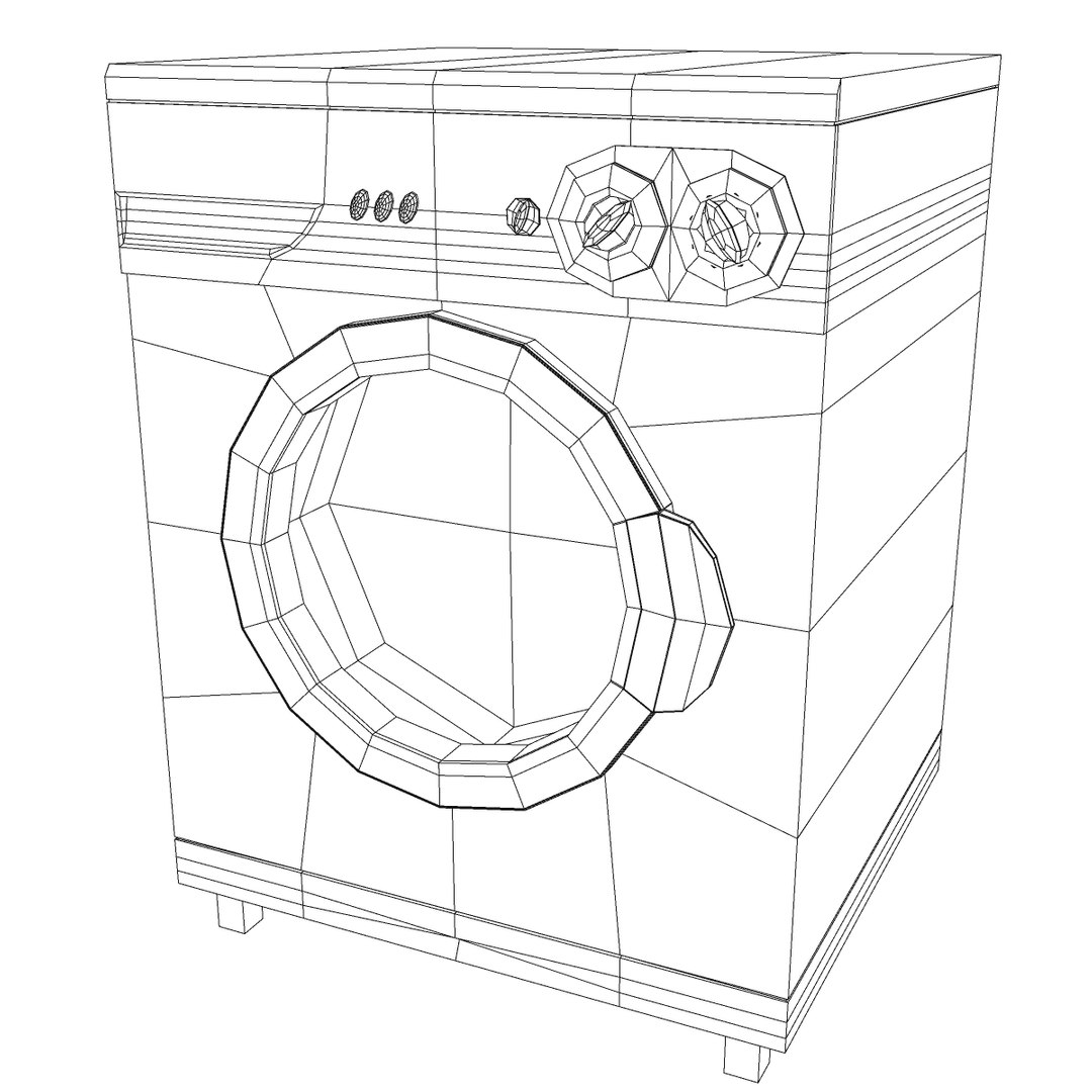 Washer 3d Model