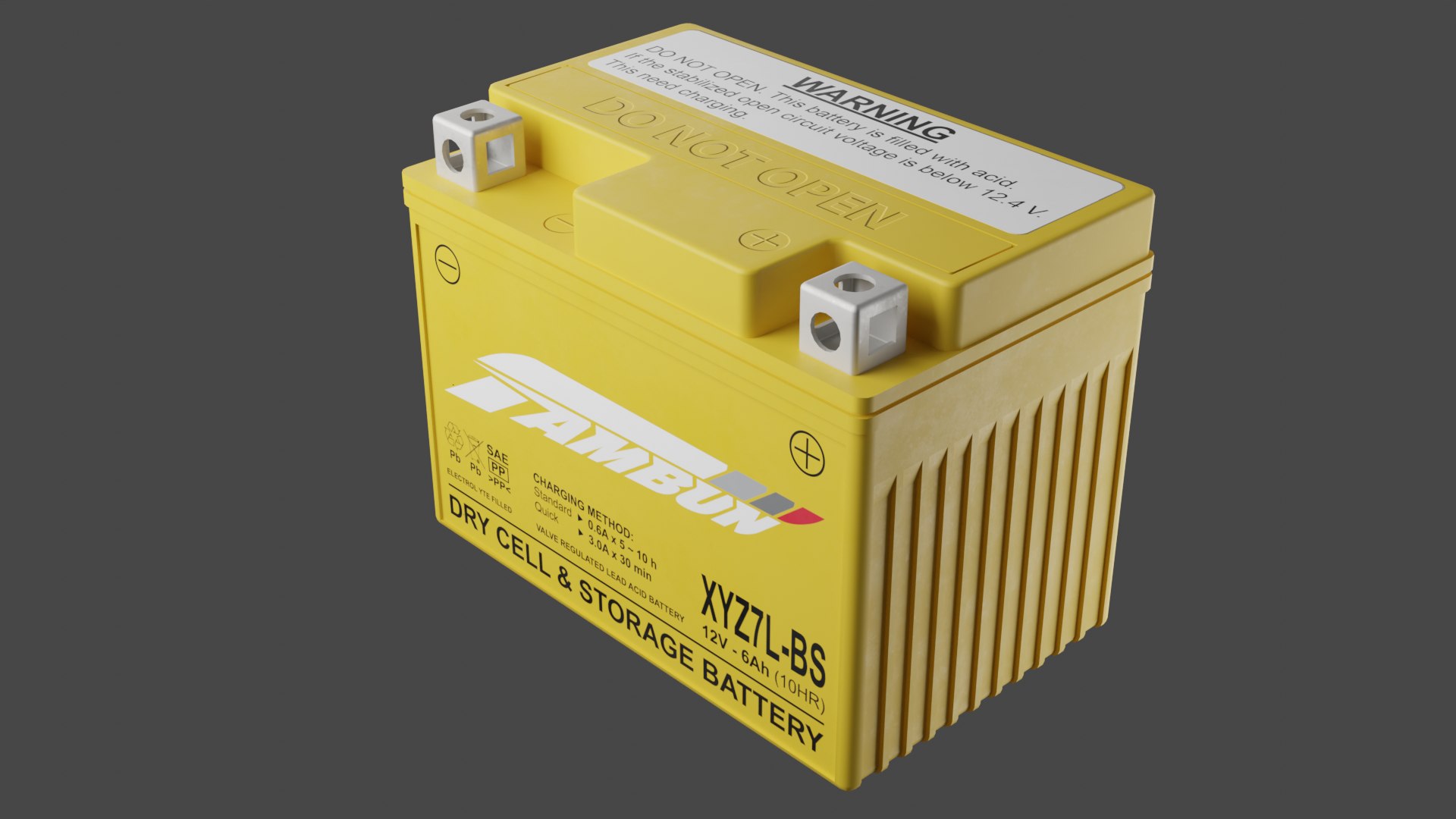 Motorcycle Battery 3D Model - TurboSquid 2324240