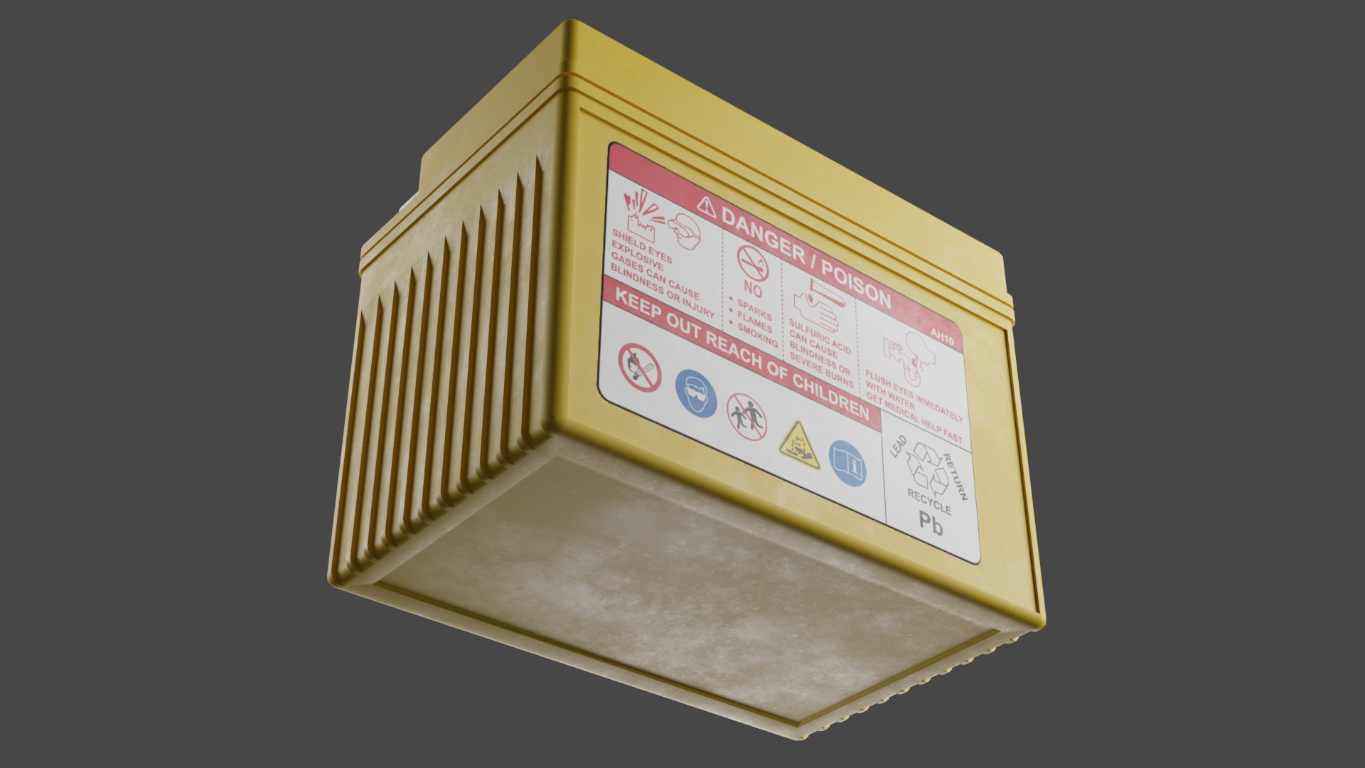 Motorcycle Battery 3D Model - TurboSquid 2324240