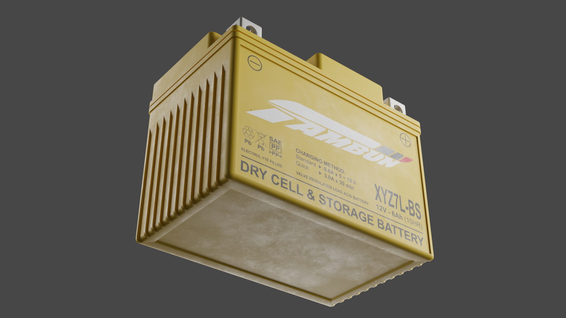 Motorcycle Battery 3D Model - TurboSquid 2324240